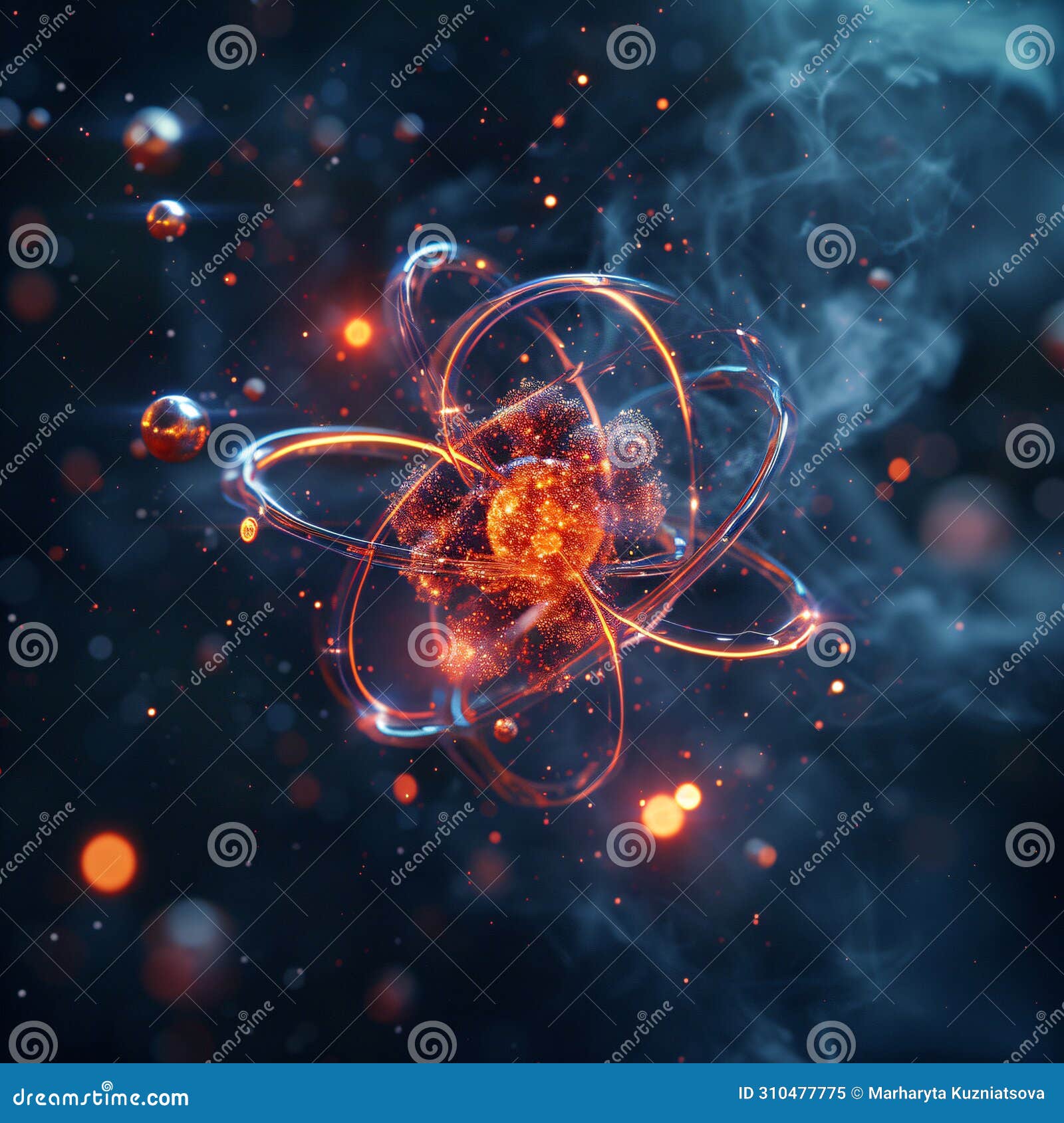 Atomic Nuclear Model, Nanostructured Core. the Nucleus of an Atom ...