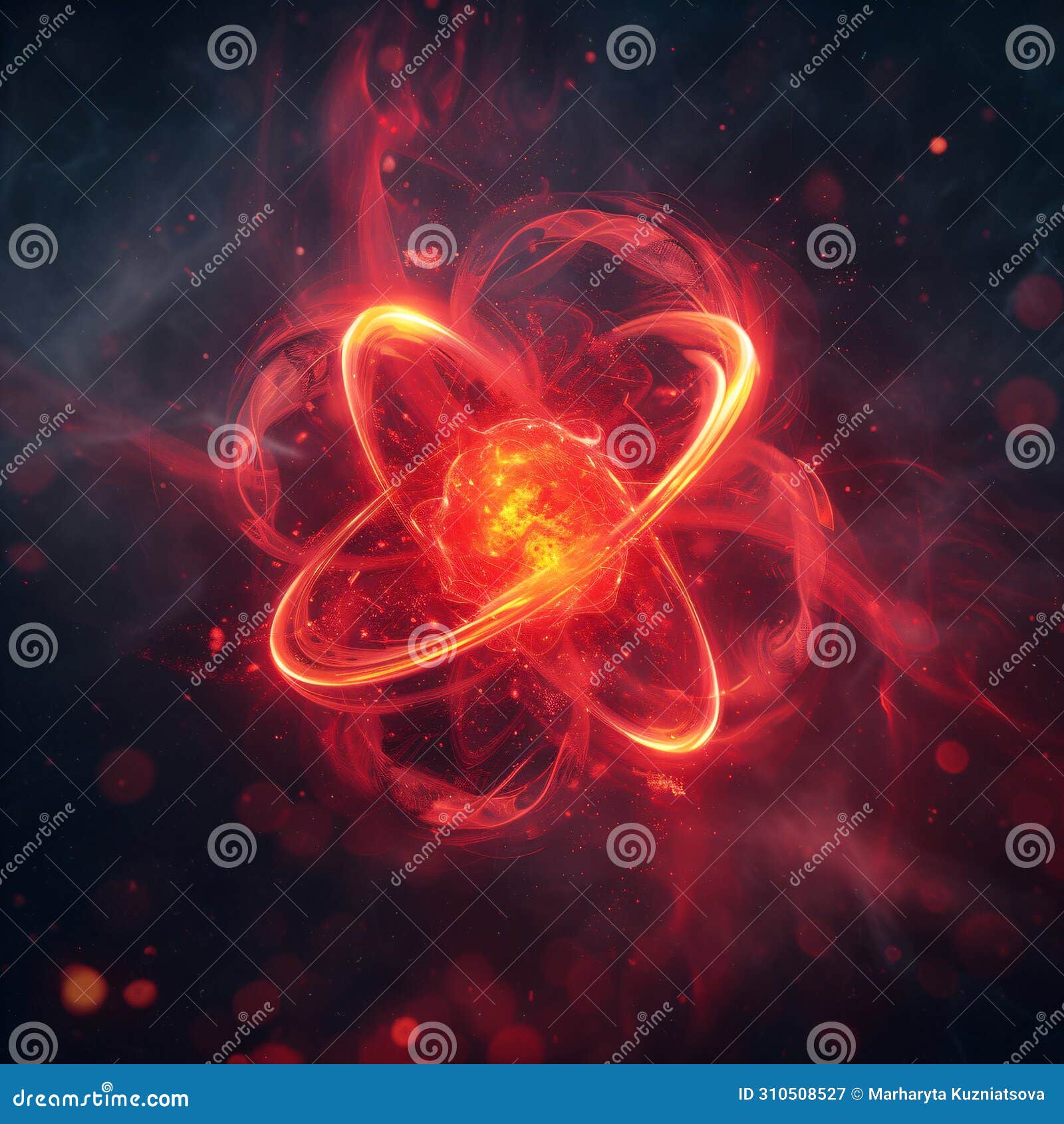 Atomic Nuclear Model, Nanostructured Core. the Nucleus of an Atom ...