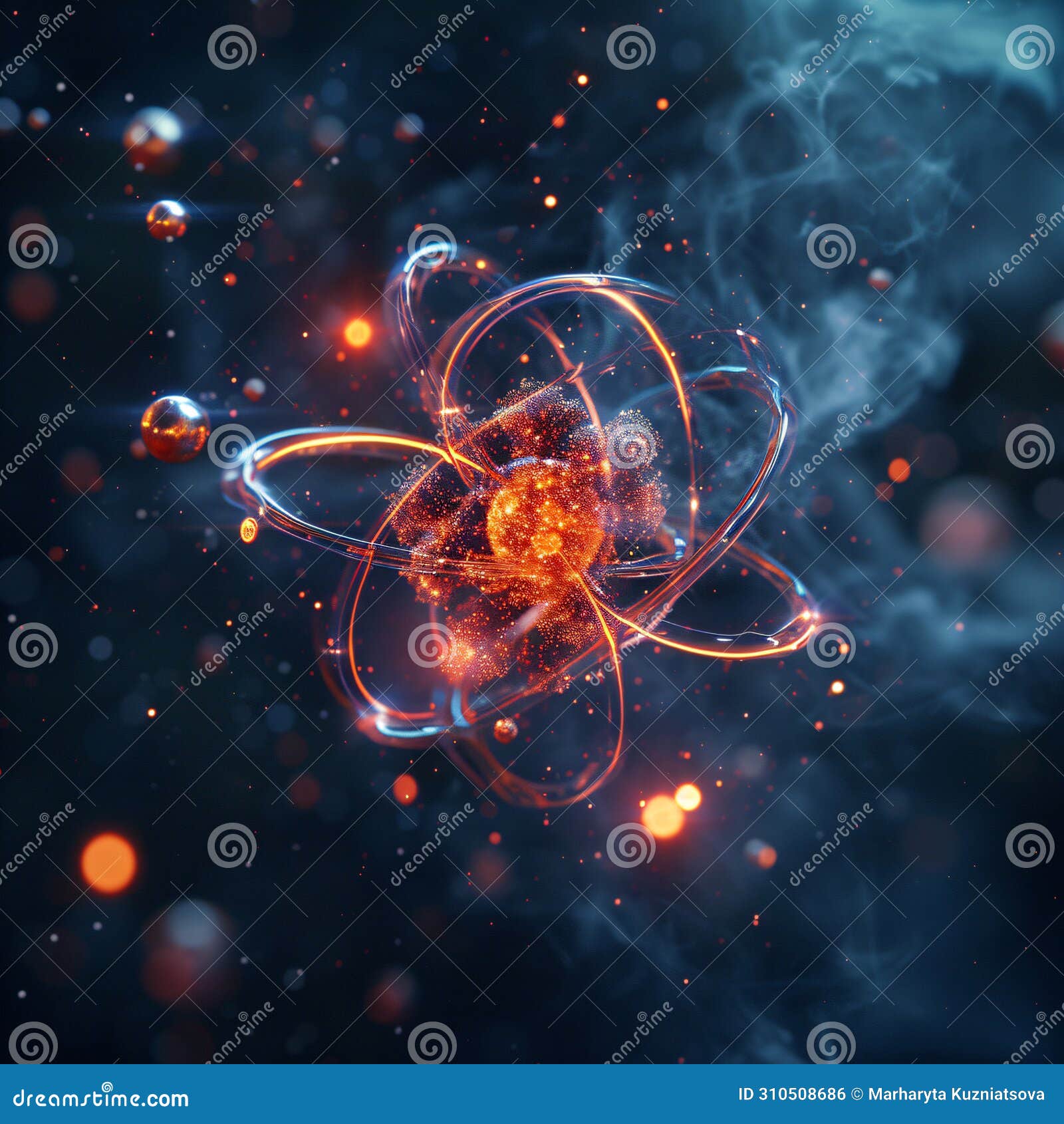 Atomic Nuclear Model, Nanostructured Core. the Nucleus of an Atom ...