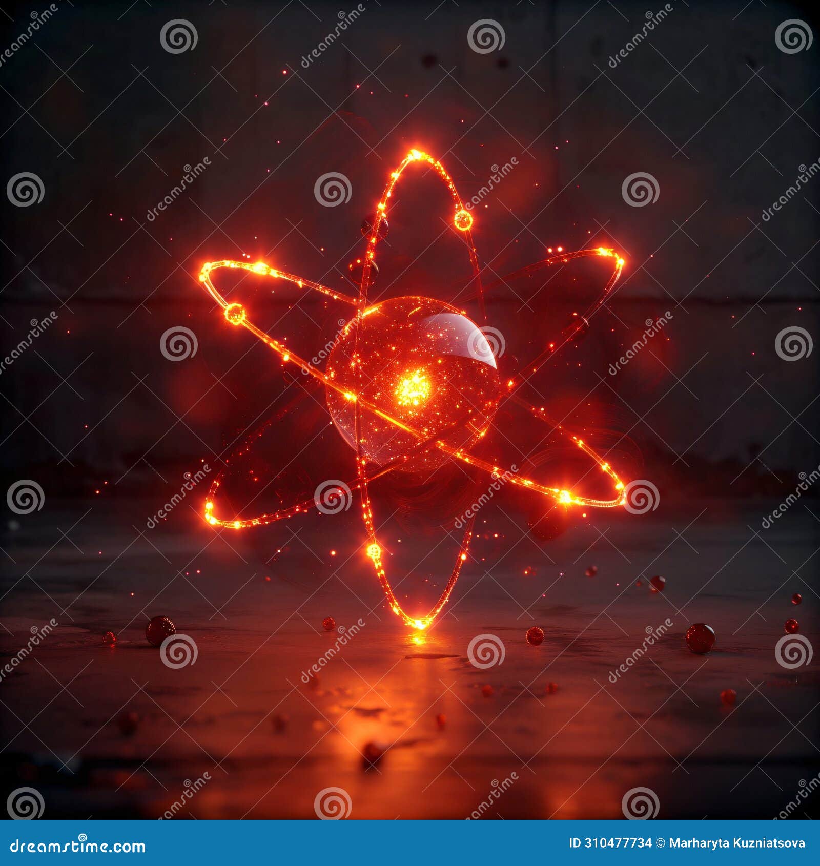 Atomic Nuclear Model, Nanostructured Core. the Nucleus of an Atom ...