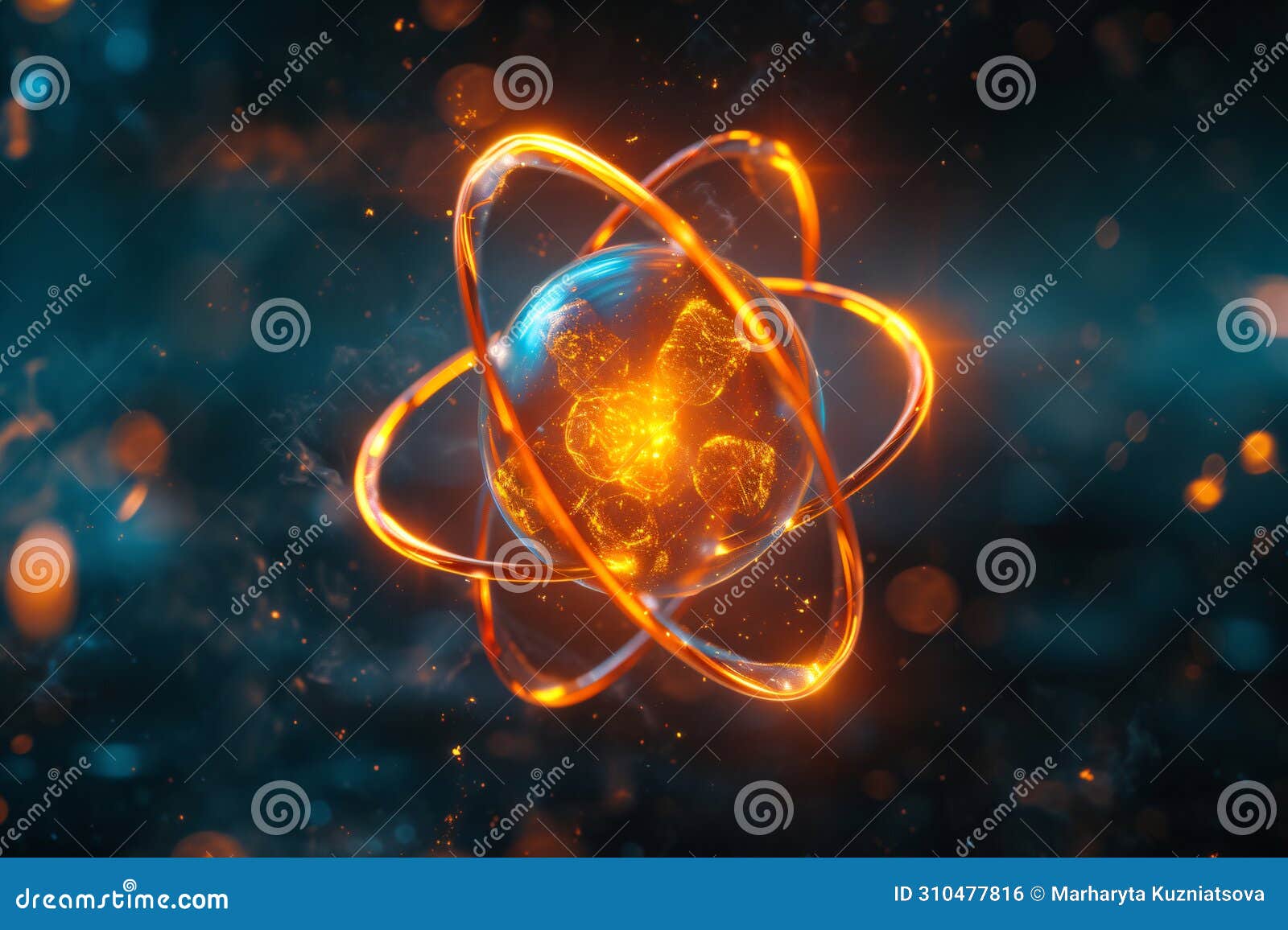 Atomic Nuclear Model, Nanostructured Core. the Nucleus of an Atom ...