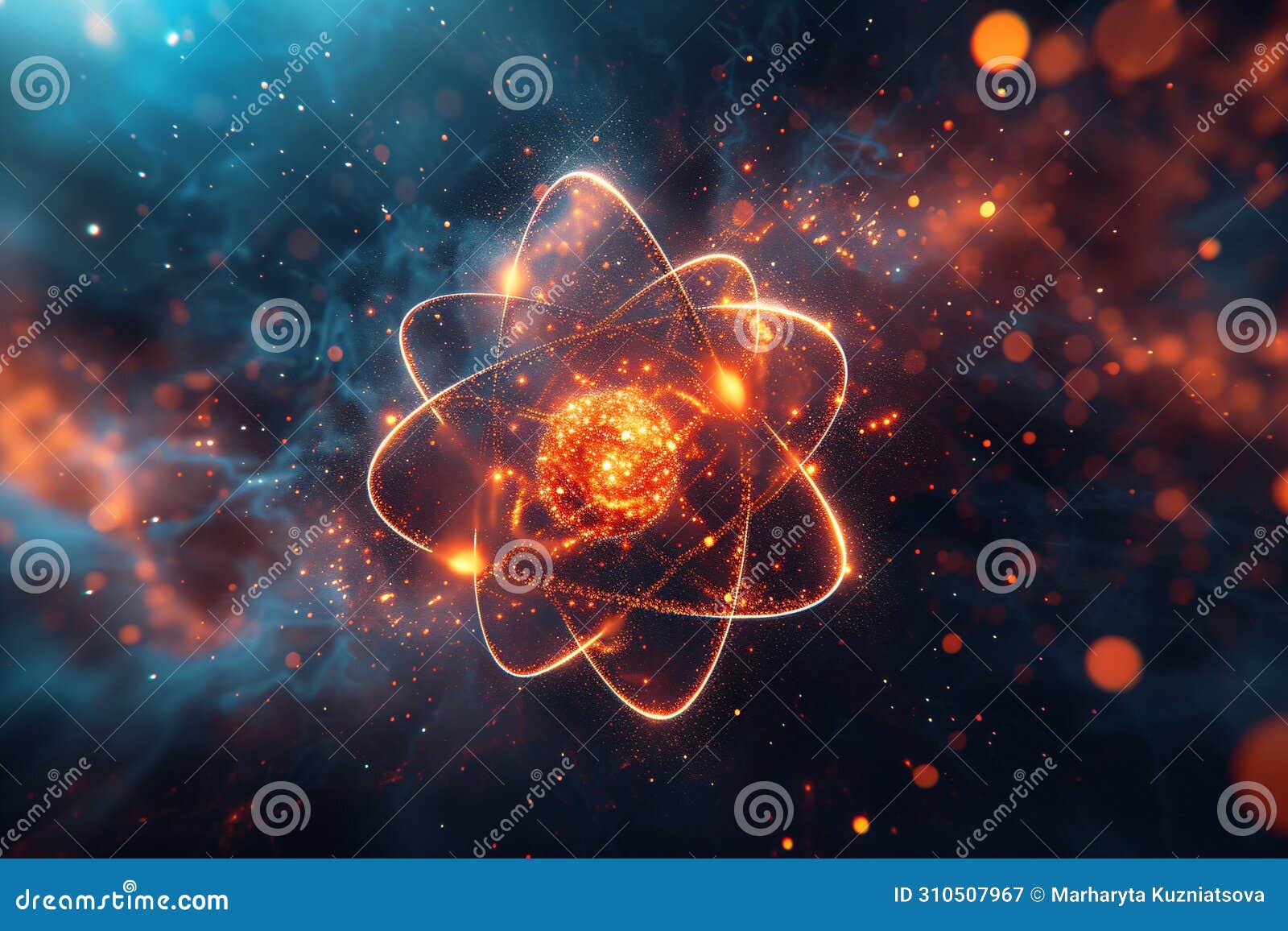 Atomic Nuclear Model, Nanostructured Core. the Nucleus of an Atom ...
