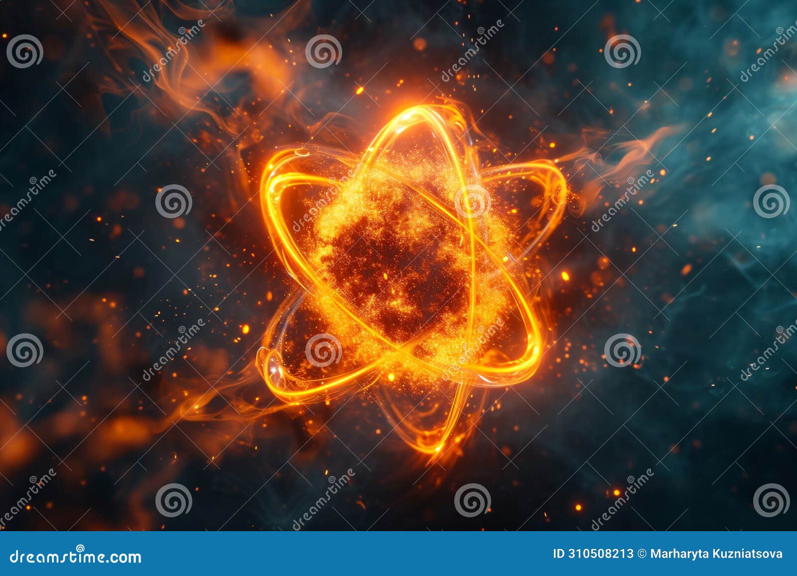 Atomic Nuclear Model, Nanostructured Core. the Nucleus of an Atom ...