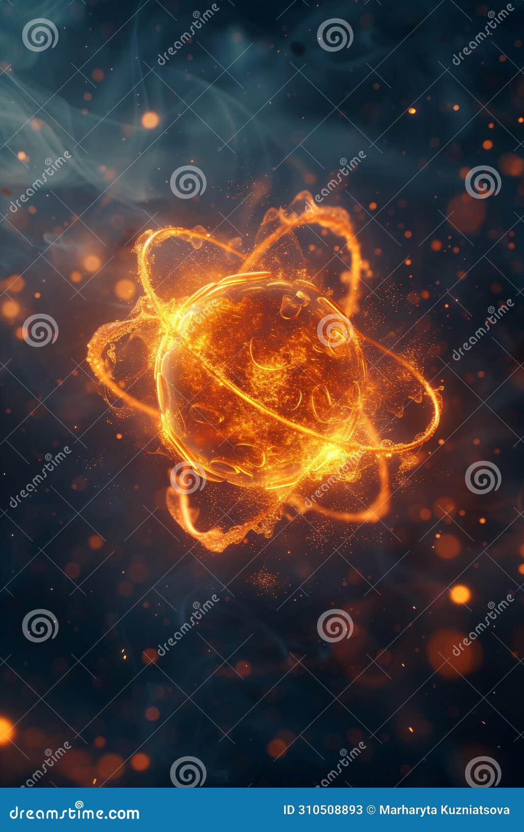 Atomic Nuclear Model, Nanostructured Core. the Nucleus of an Atom ...