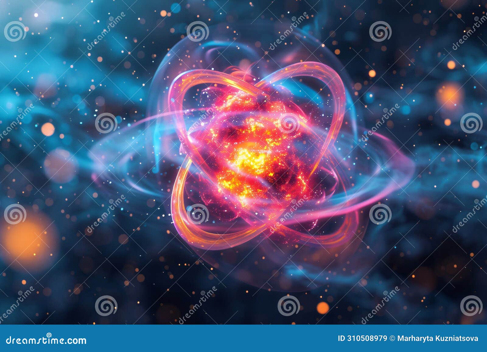 Atomic Nuclear Model, Nanostructured Core. the Nucleus of an Atom ...