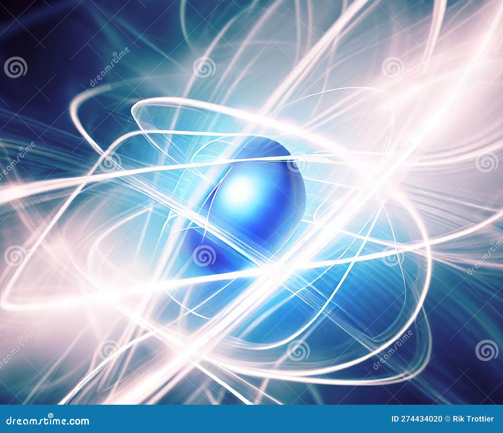 Atomic Nuclei abstract stock illustration. Illustration of neutrons ...