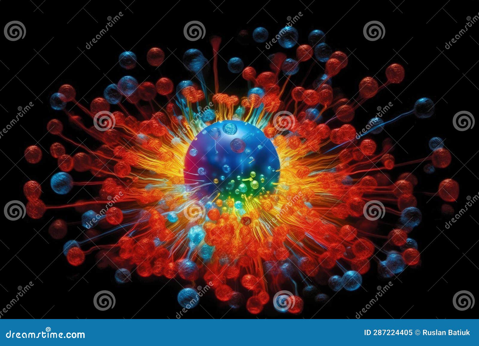 Atomic Nucleus Complex Like A Puzzle - Pictured As Word Atomic Nucleus ...