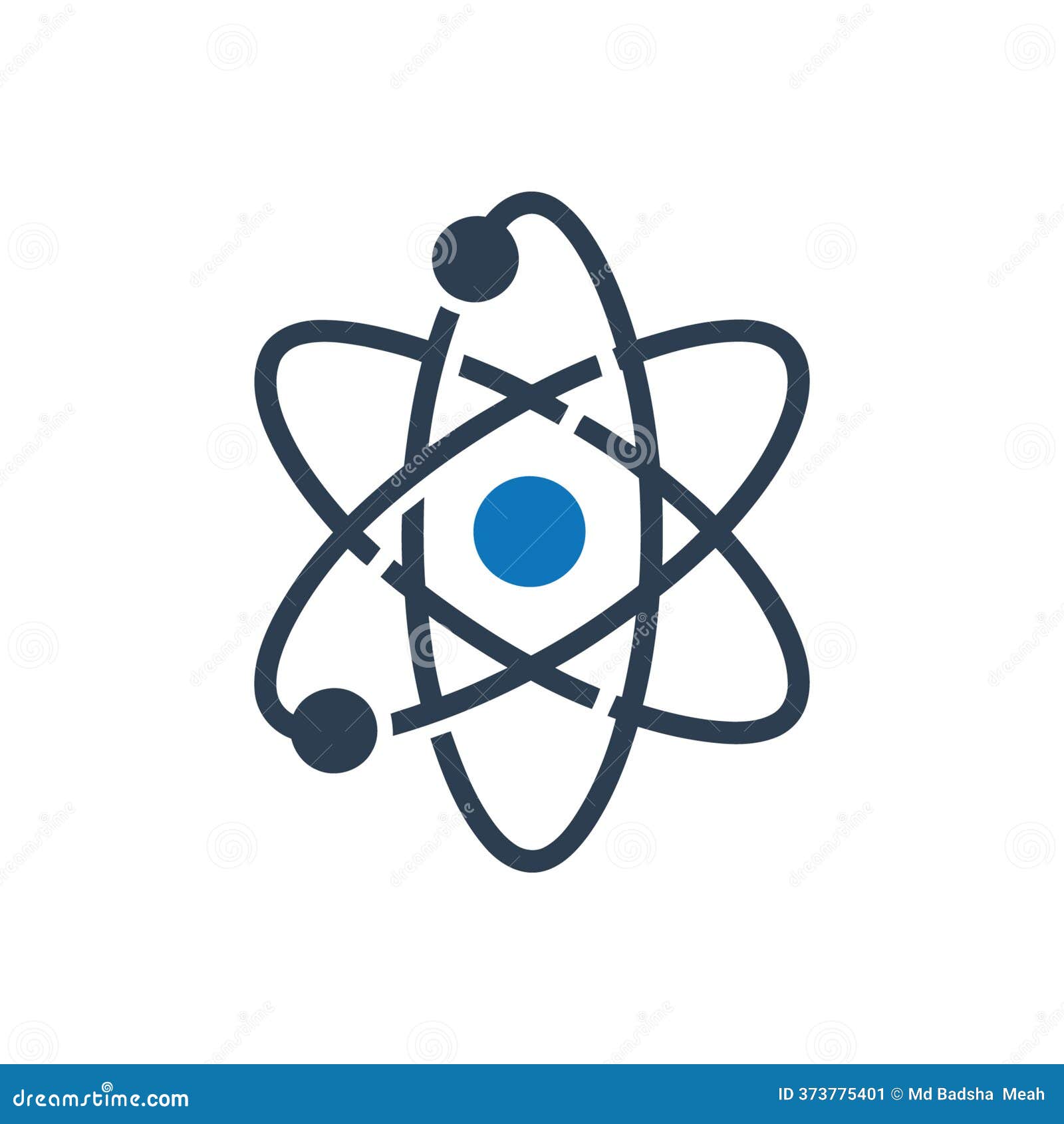 Atomic Nucleus Electrons Neutrons Protons. Model Shows That An Atom Is ...