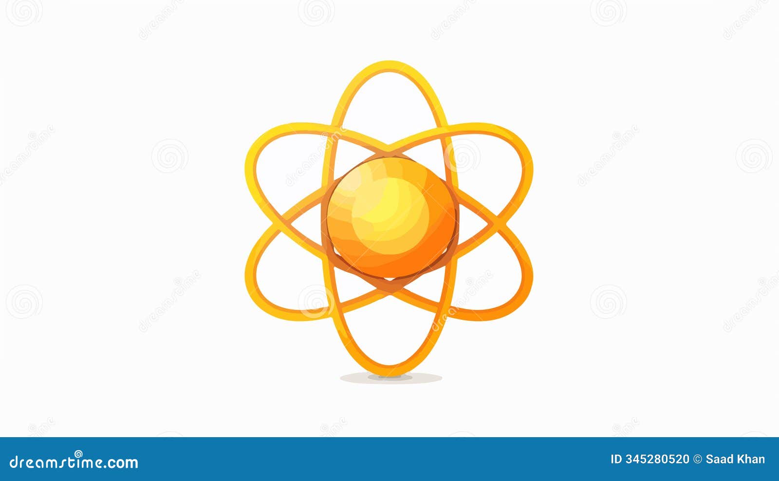 Atomic Nucleus Symbol Design Stock Vector - Illustration of design ...