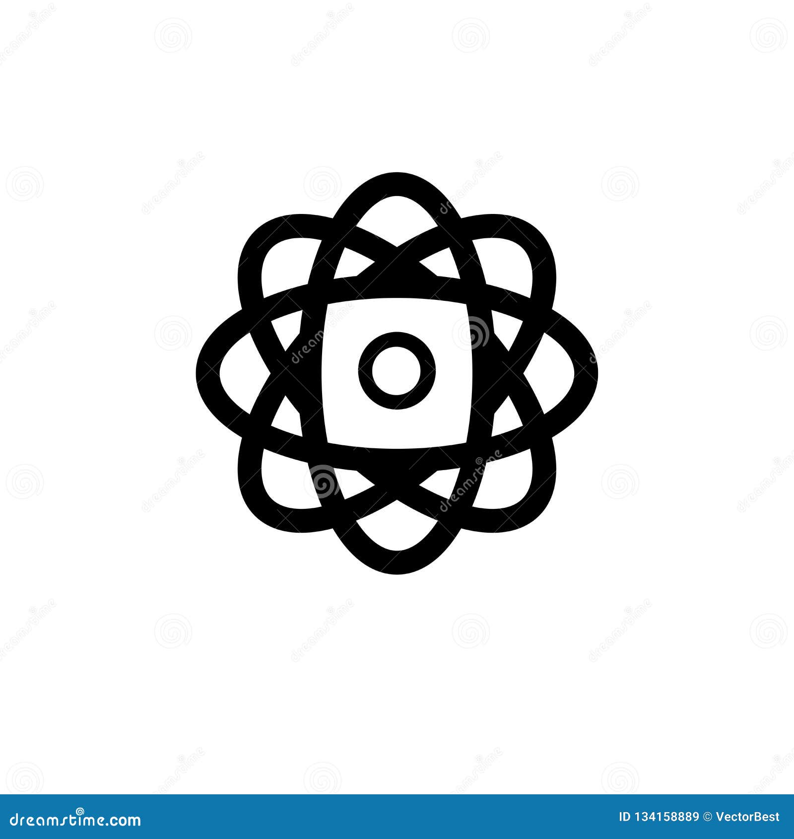 Atomic Orbitals Icon Vector Sign and Symbol Isolated on White ...