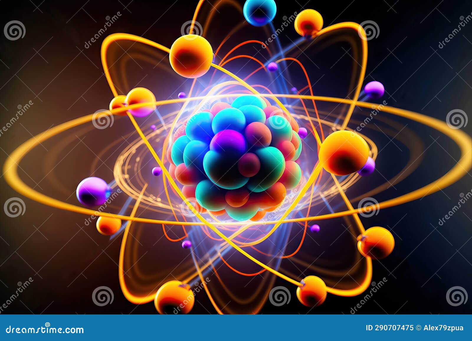 Cells And Neutrons In The Human Body Stock Photo | CartoonDealer.com ...