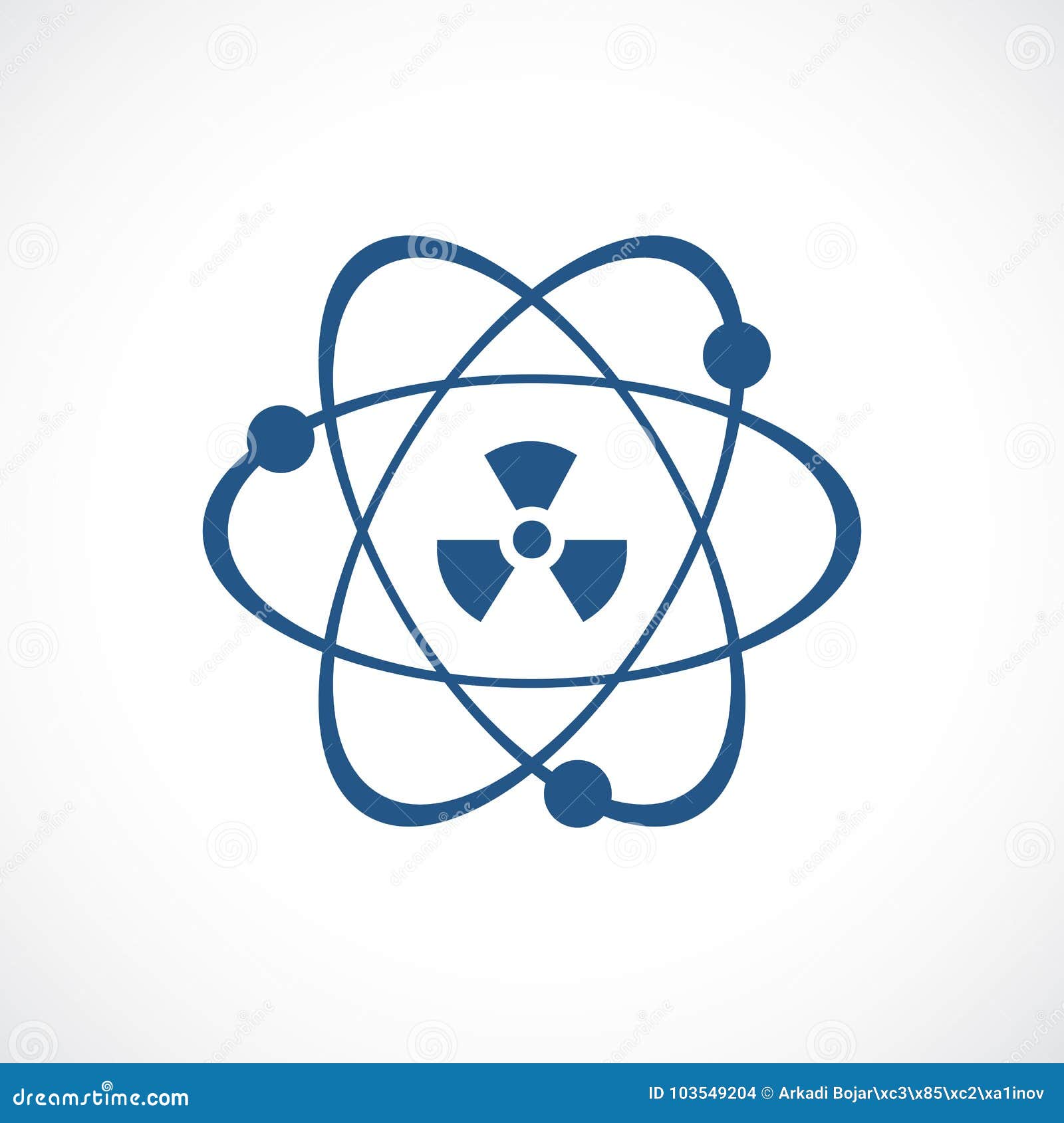 Atomic Power Or Atomic Energy Vector Art And Vector Atoms Art ...