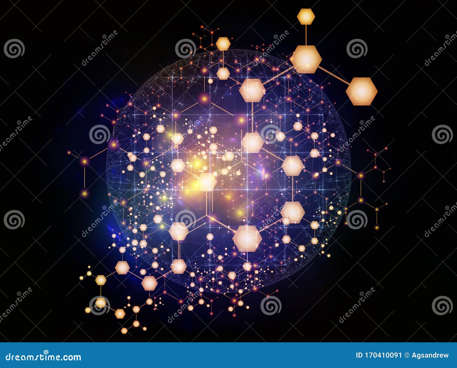 Atomic Radiation stock illustration. Illustration of space - 170410091