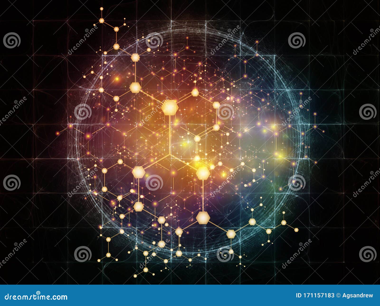 Atomic Radiation stock illustration. Illustration of education - 171157183