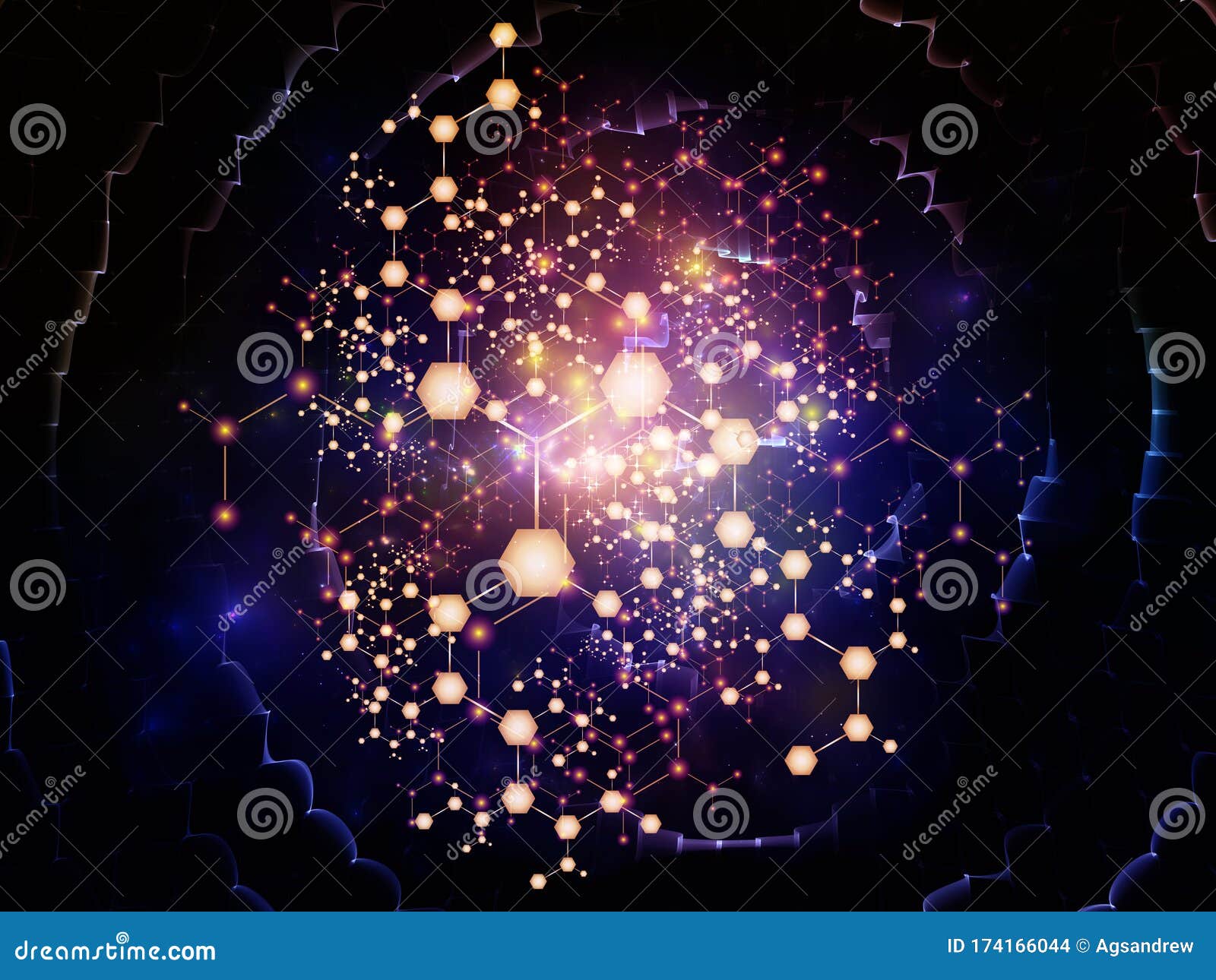 Atomic Radiation stock illustration. Illustration of shine - 174166044