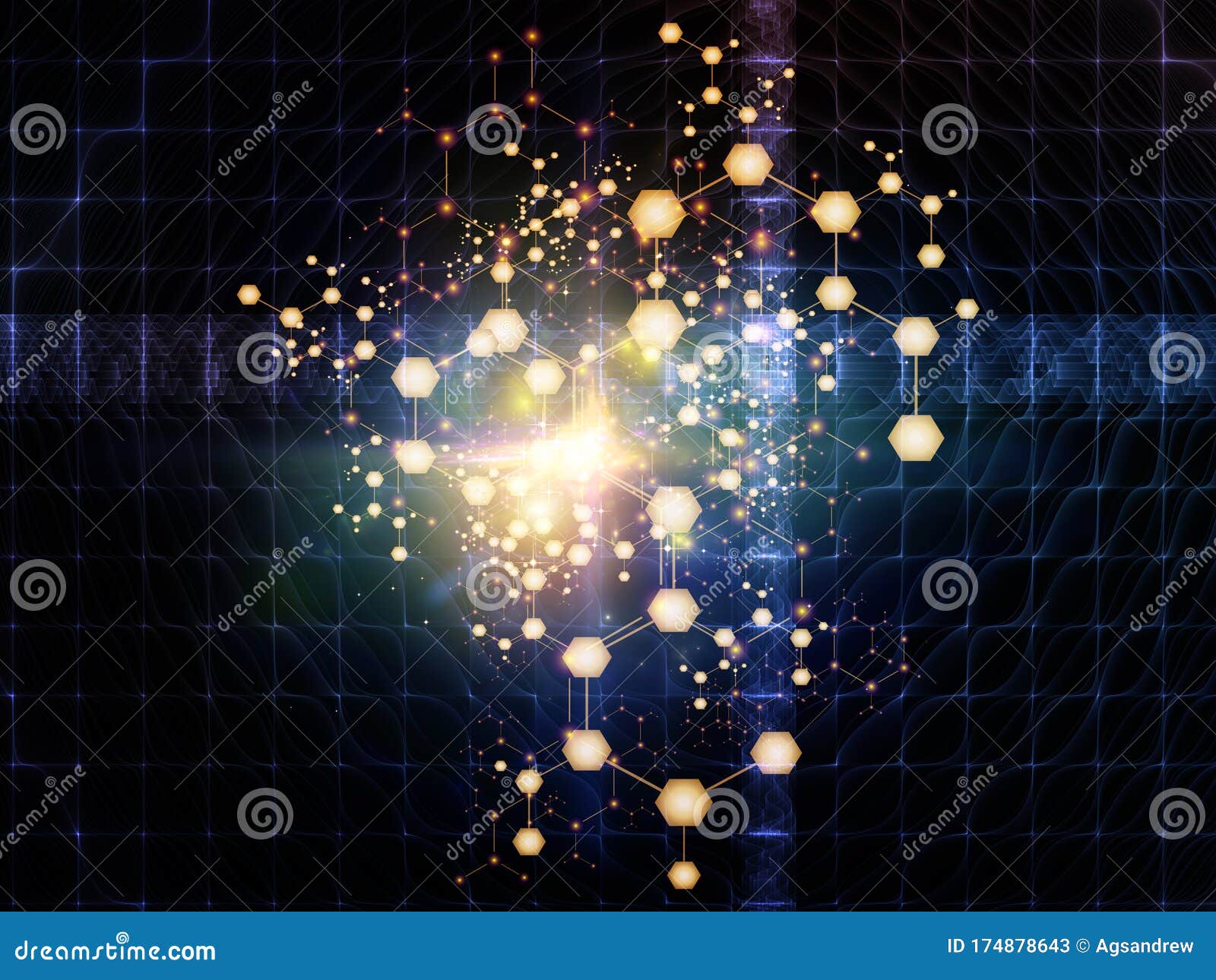 Atomic Radiation stock illustration. Illustration of abstract - 174878643