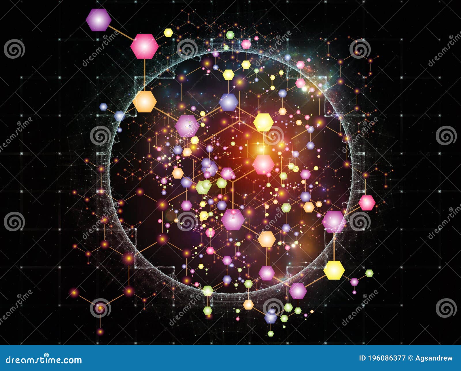 Atomic Radiation stock illustration. Illustration of research - 196086377