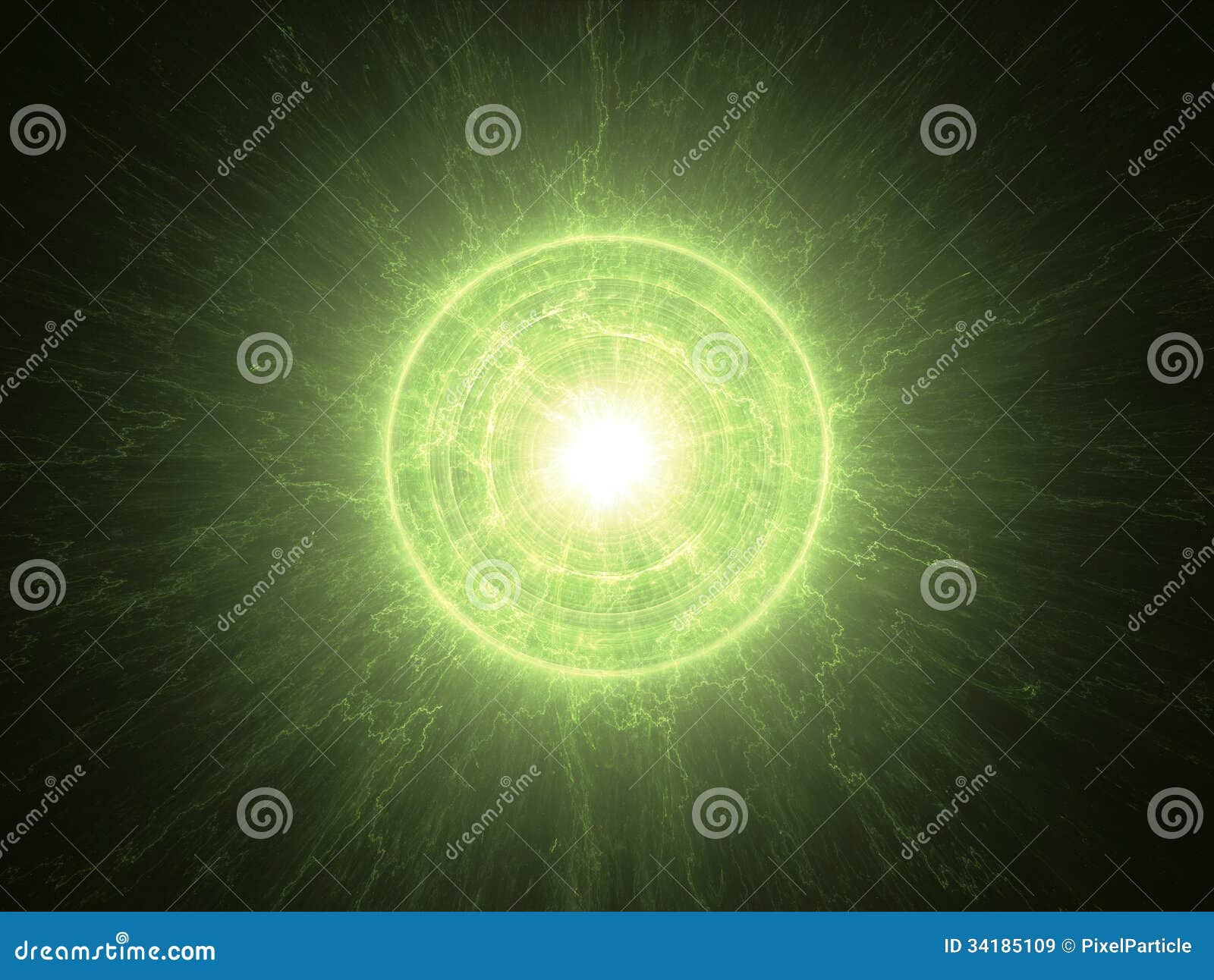 Atomic Radioactive Nuclear Core Stock Illustration - Illustration of ...