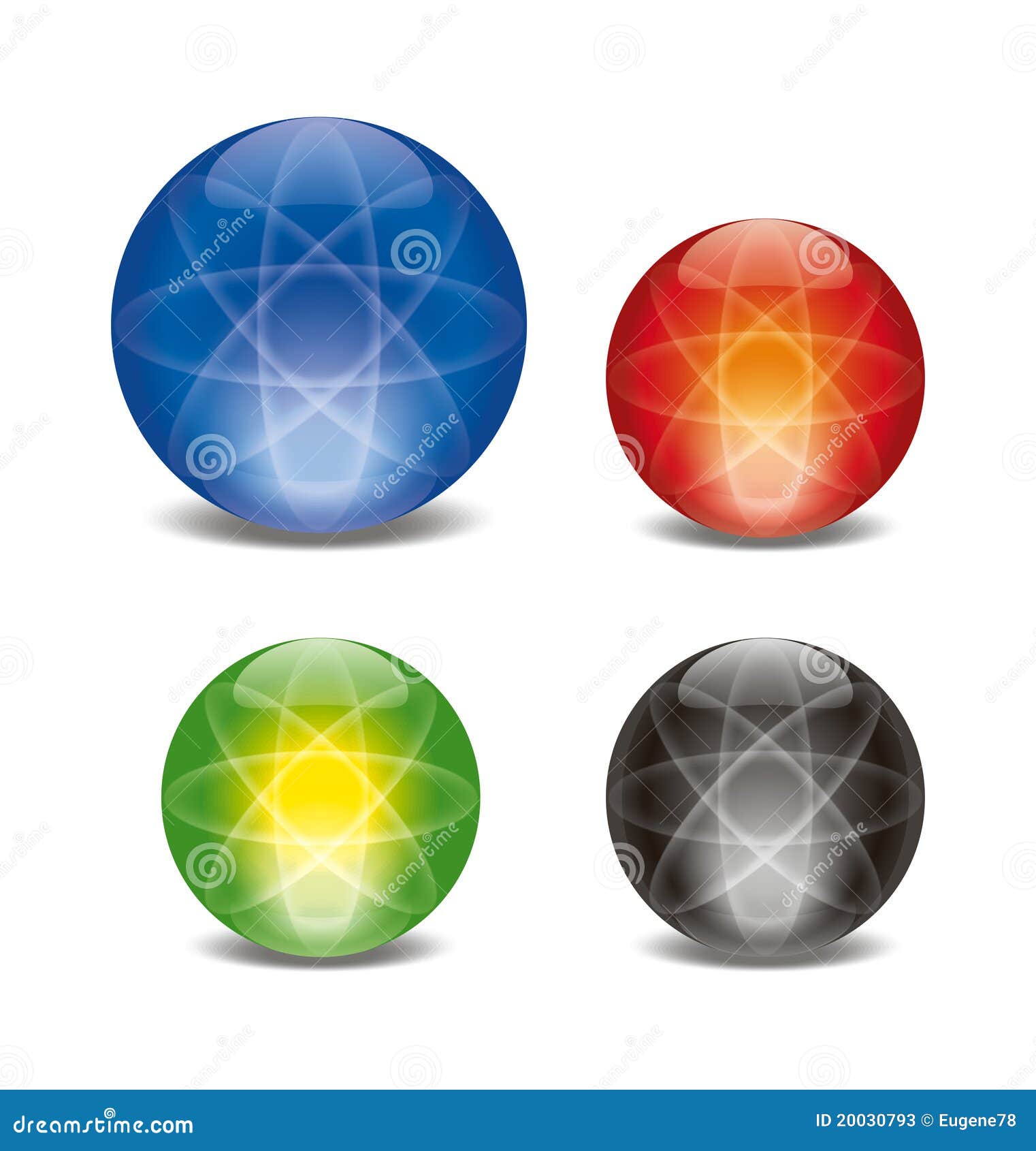 Atomic sphere stock vector. Illustration of atom, color - 20030793