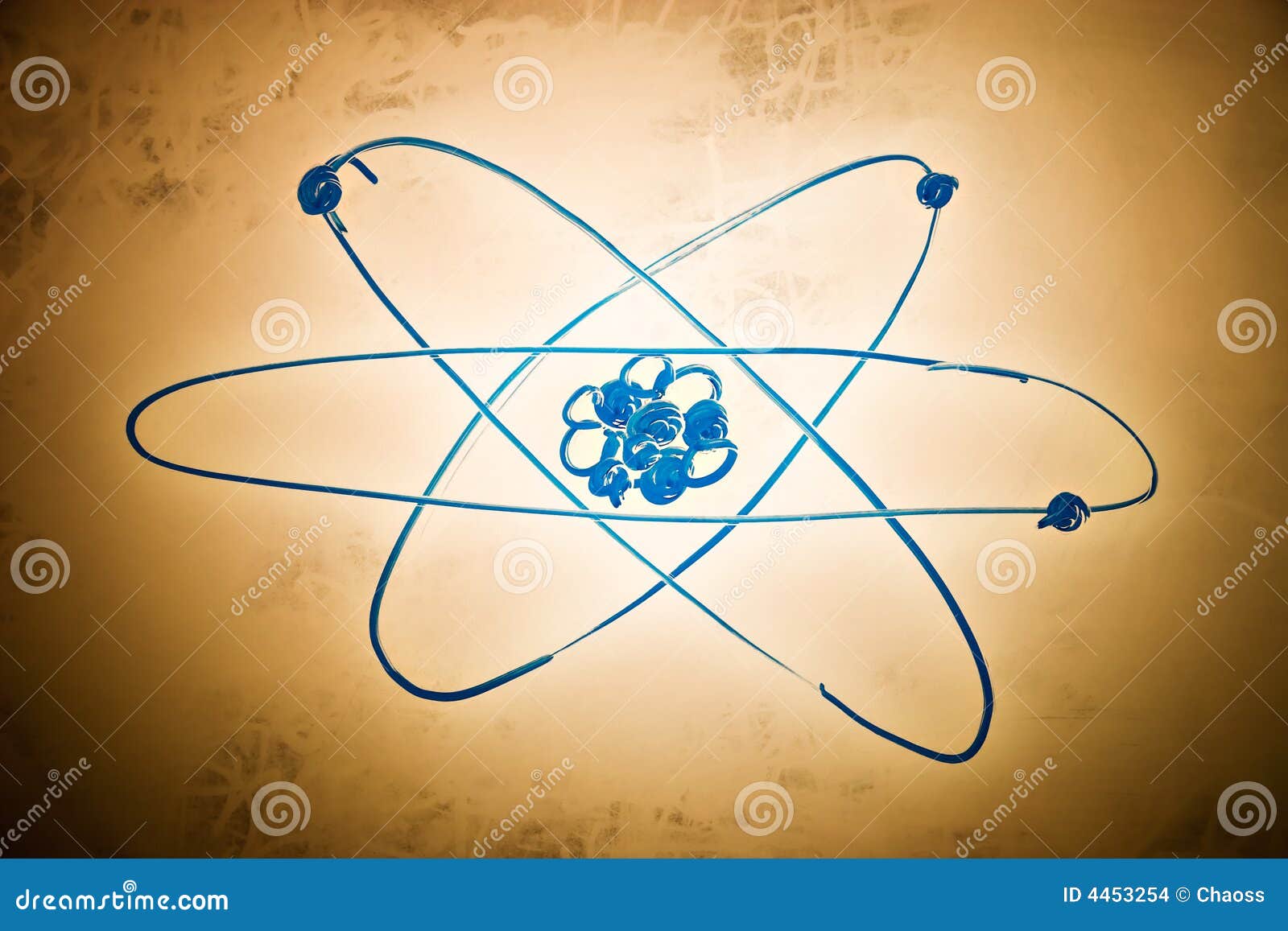 Atomic structure stock photo. Image of painted, school - 4453254