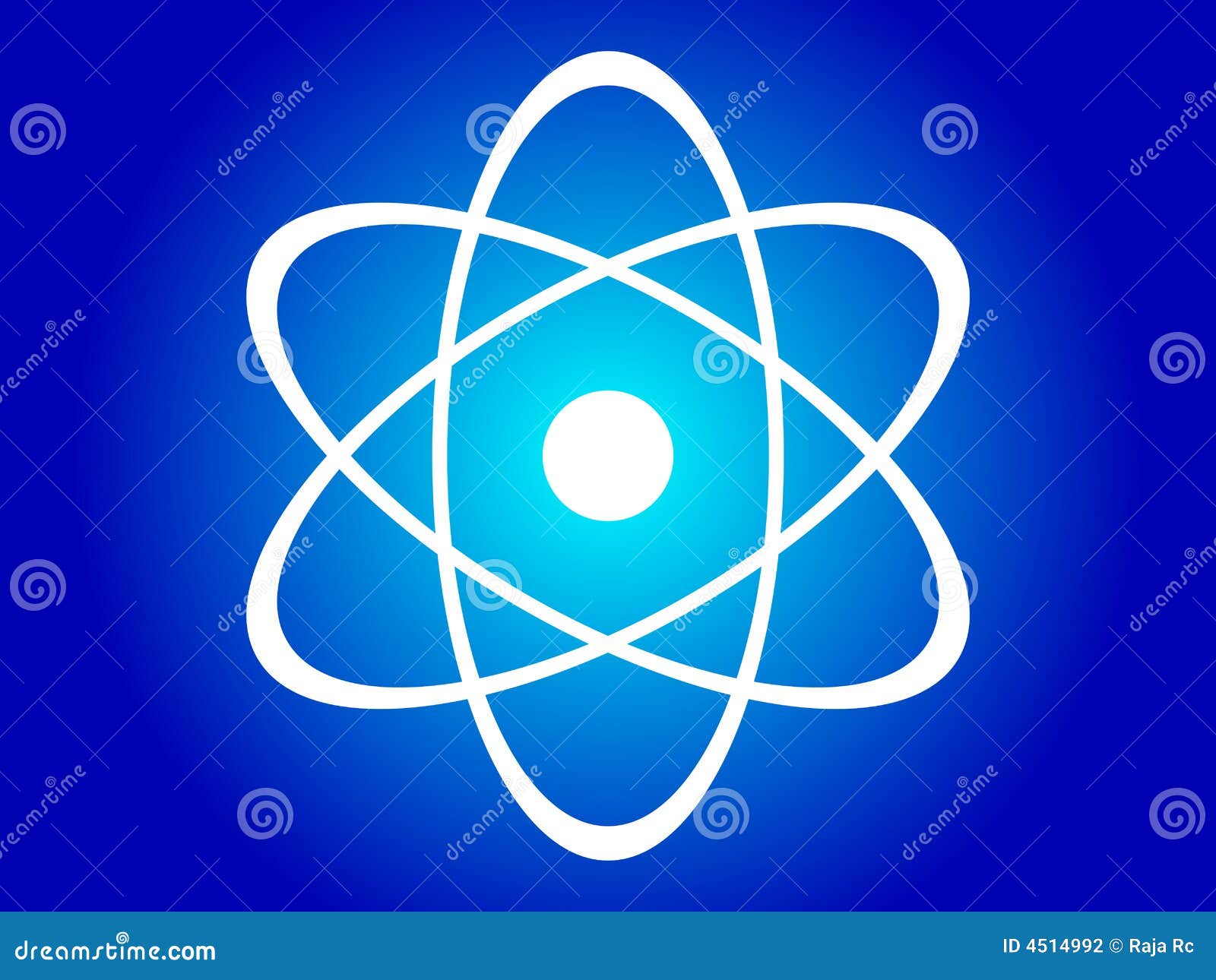 Atomic structure stock vector. Illustration of tech, illus - 4514992