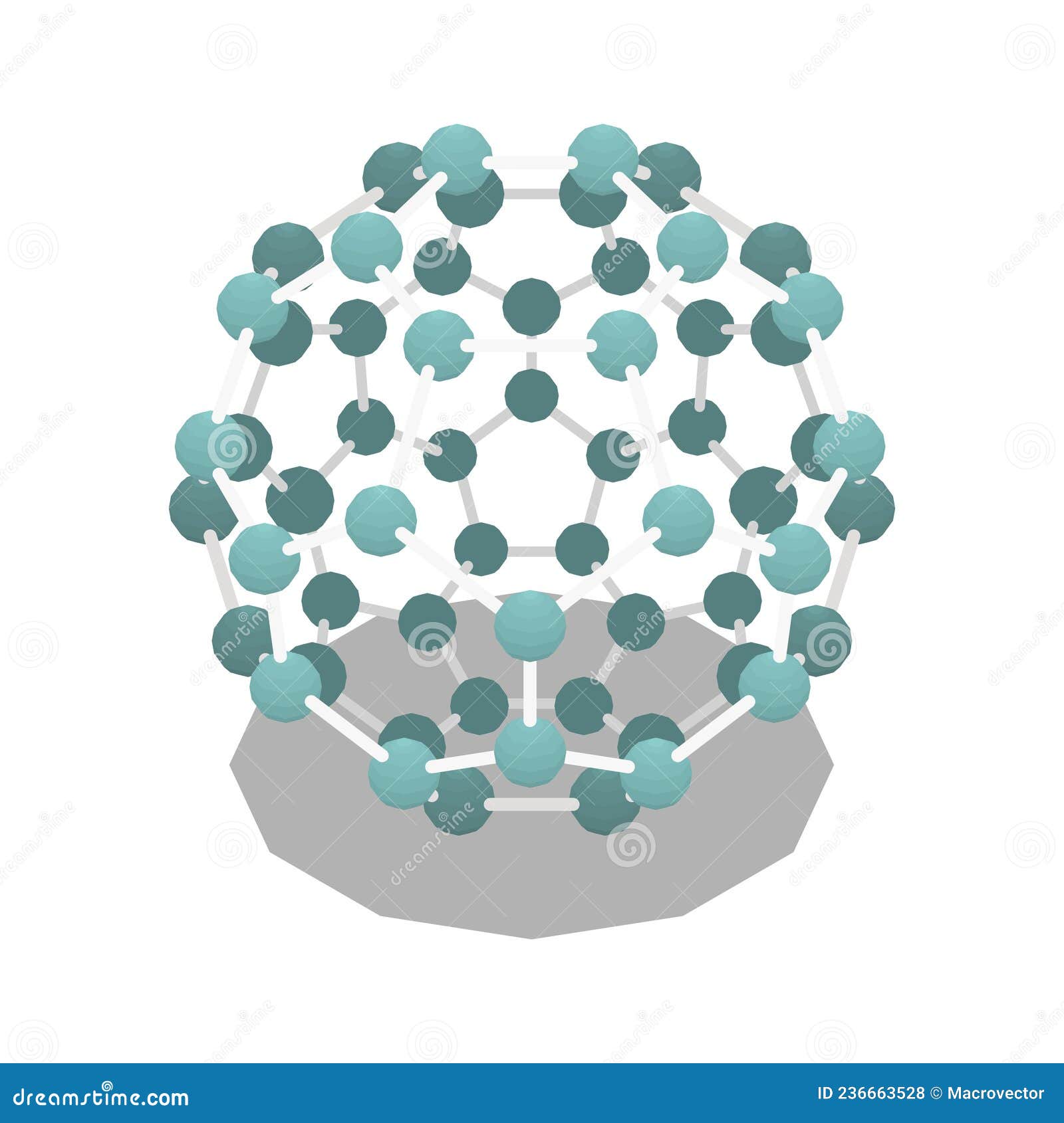 Atomic Structure Ball Composition Stock Vector - Illustration of sensor ...