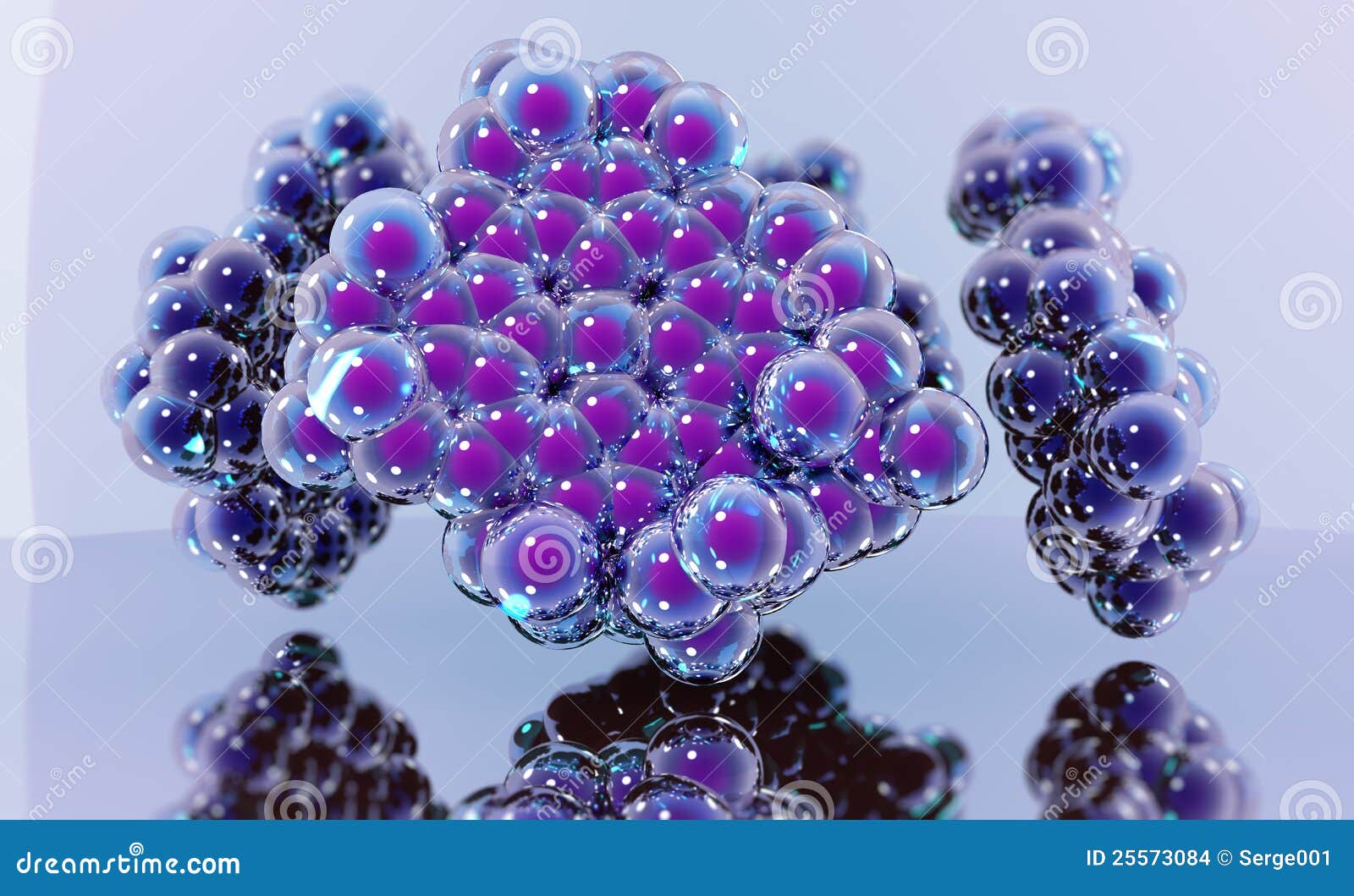 Atomic Structure of Cytochrome Molecule Stock Illustration ...