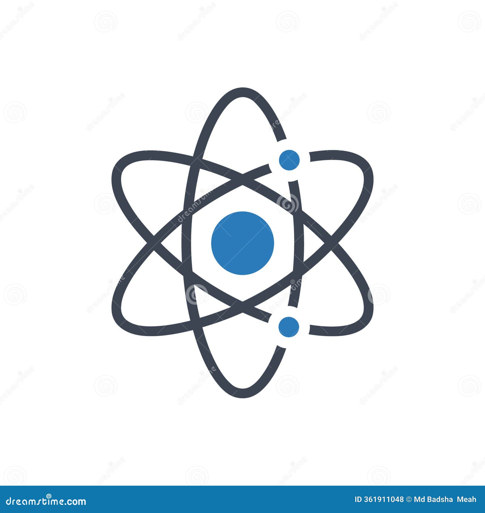 Atomic Structure Icon stock vector. Illustration of science - 361911048