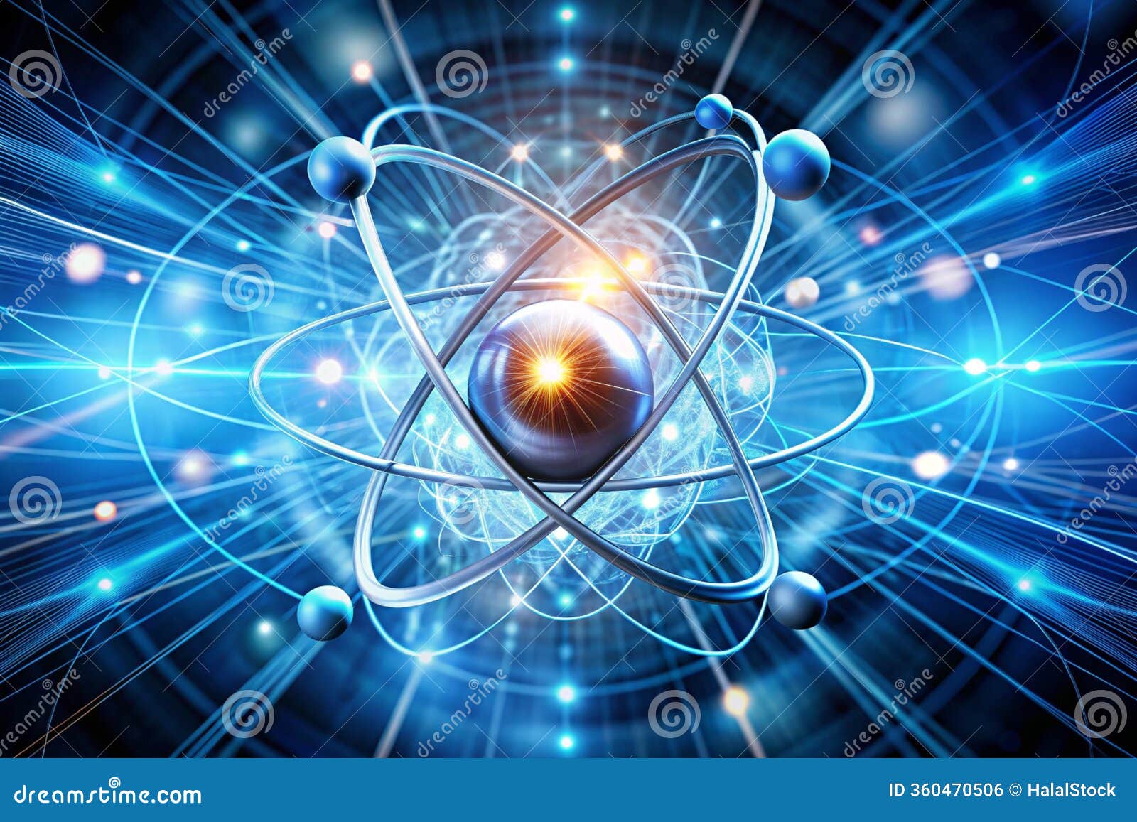 Atomic Structure and Nanotechnology: the Future of Science Stock ...
