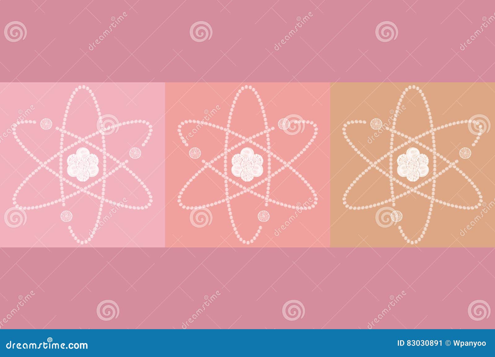Atomic structure stock illustration. Illustration of sign - 83030891