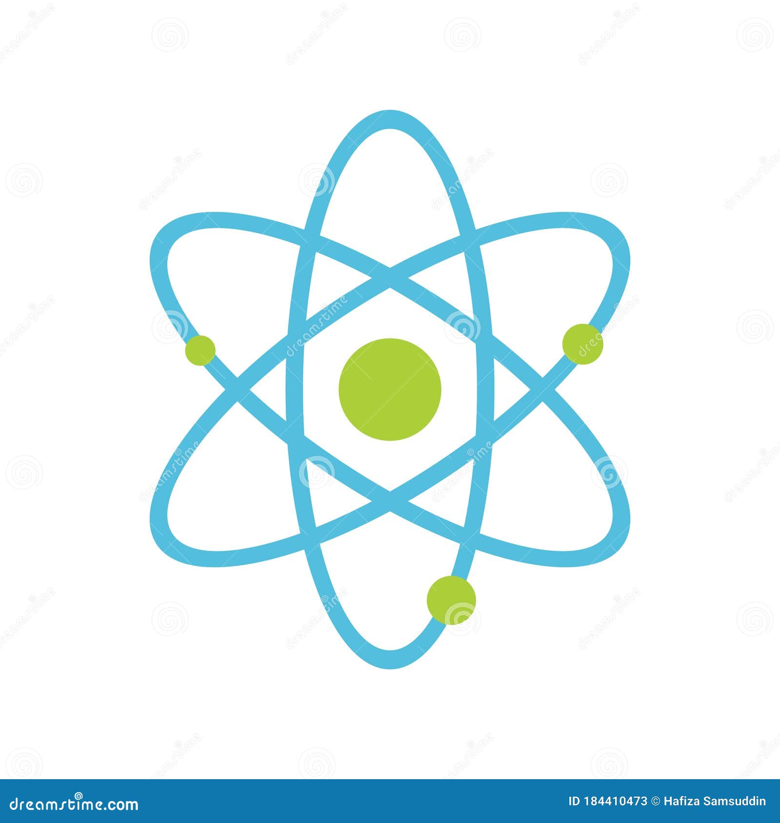 Atomic Structure. Vector Illustration Decorative Background Design ...