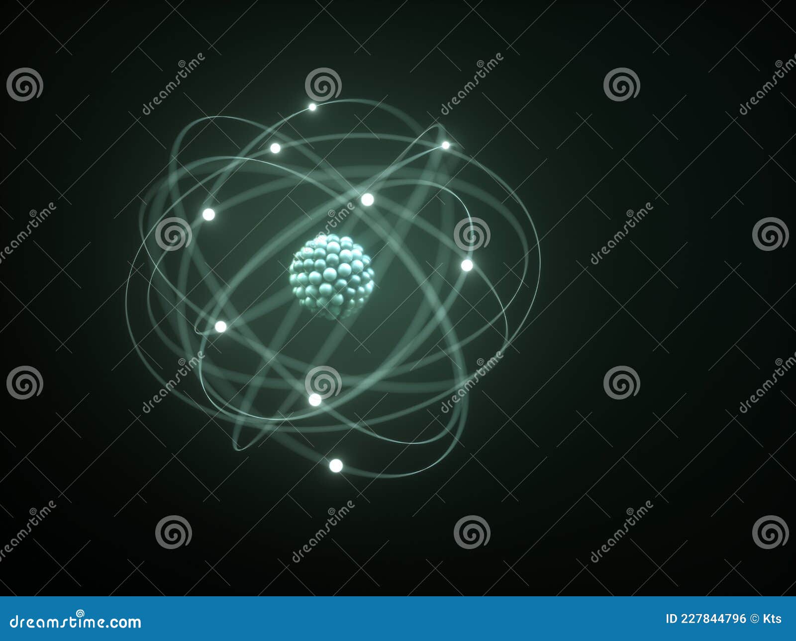 Atomic System Nuclear Power Energy Stock Illustration - Illustration of ...