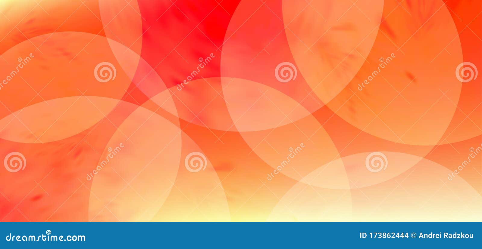Atomic Tangerine Color Background with Circles. Vector Pattern Stock ...