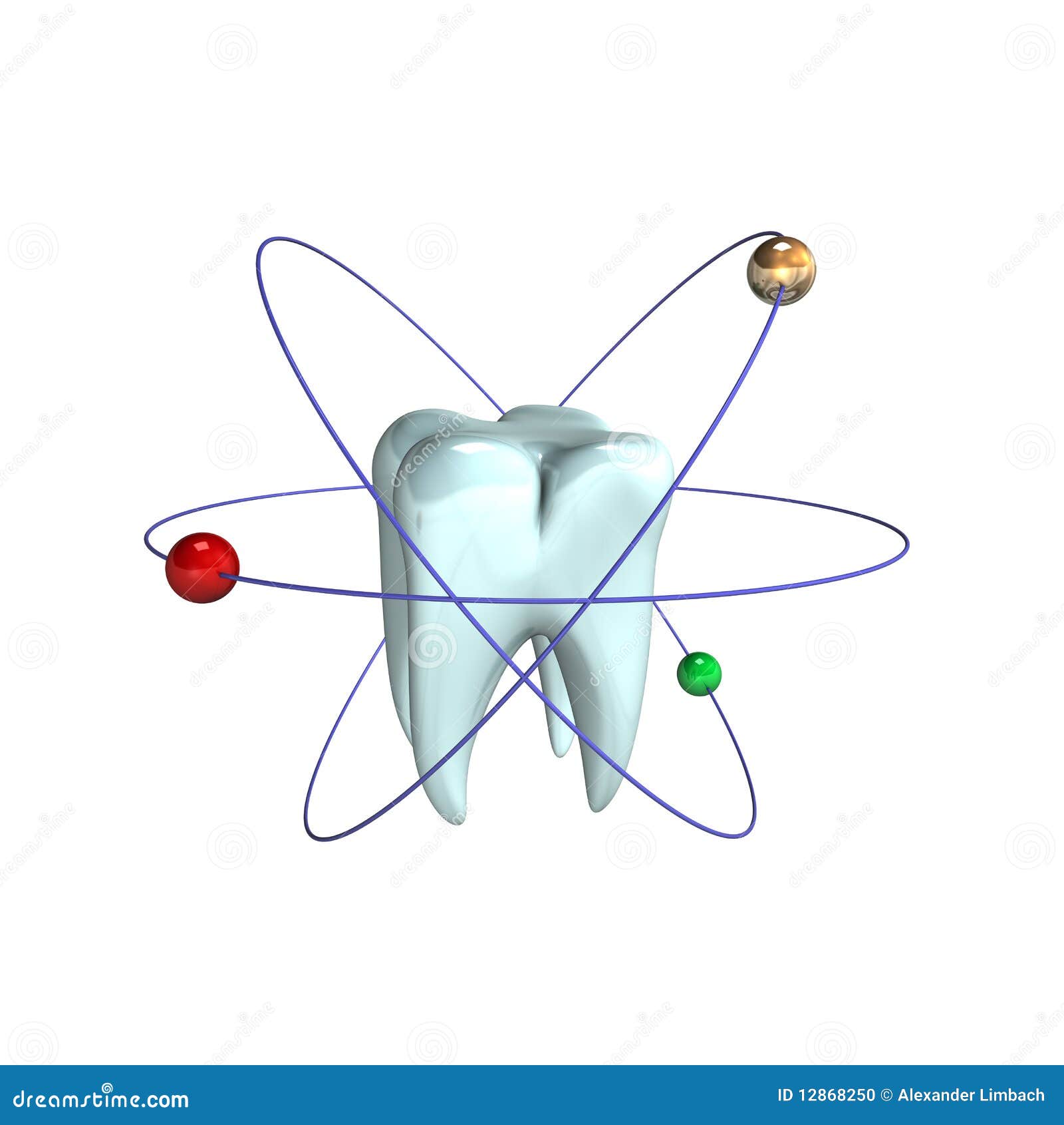 Atomic Tooth stock illustration. Illustration of design - 12868250