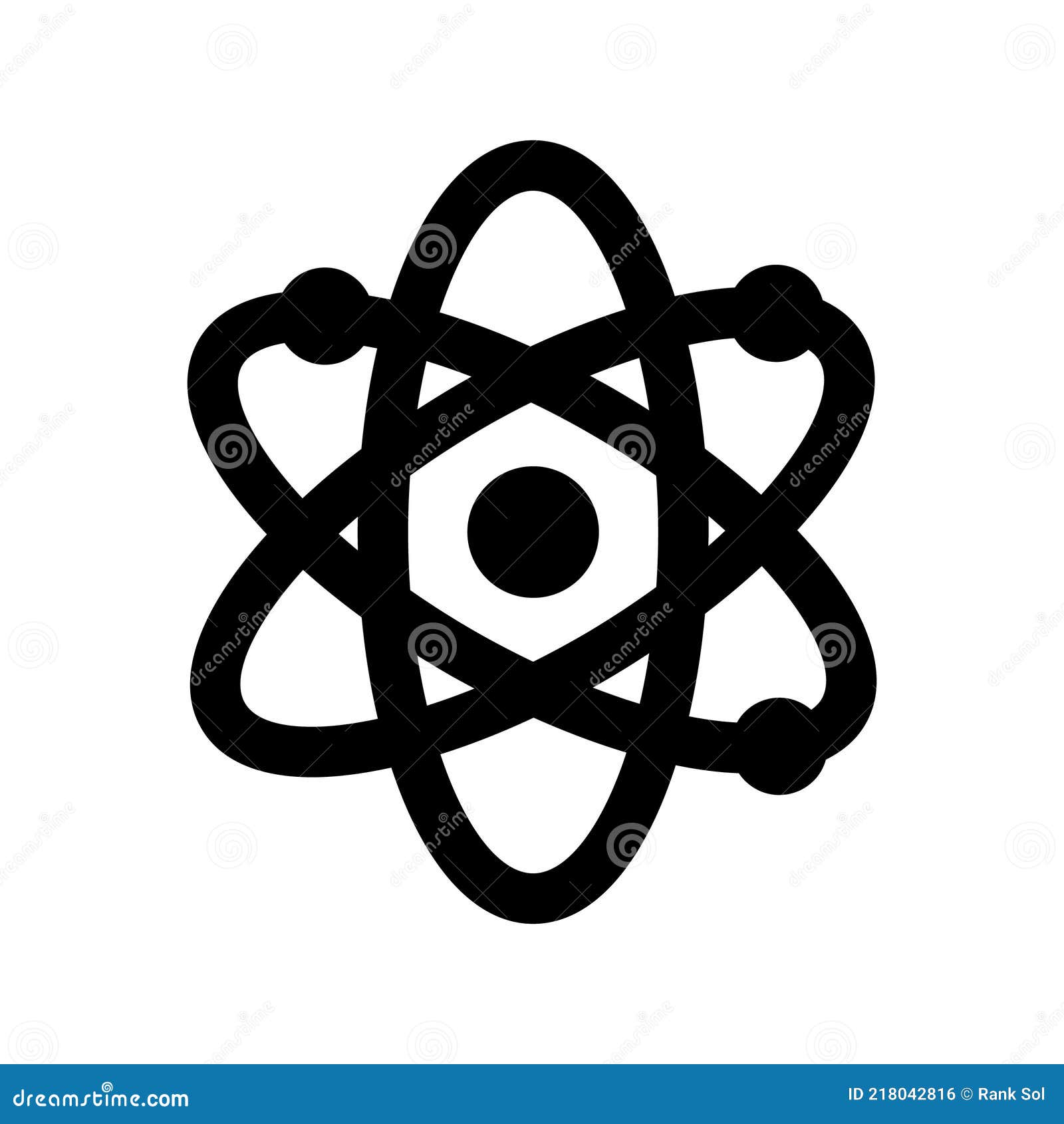 Atomic Vector Icon Isolated On Transparent Background, Linear At ...