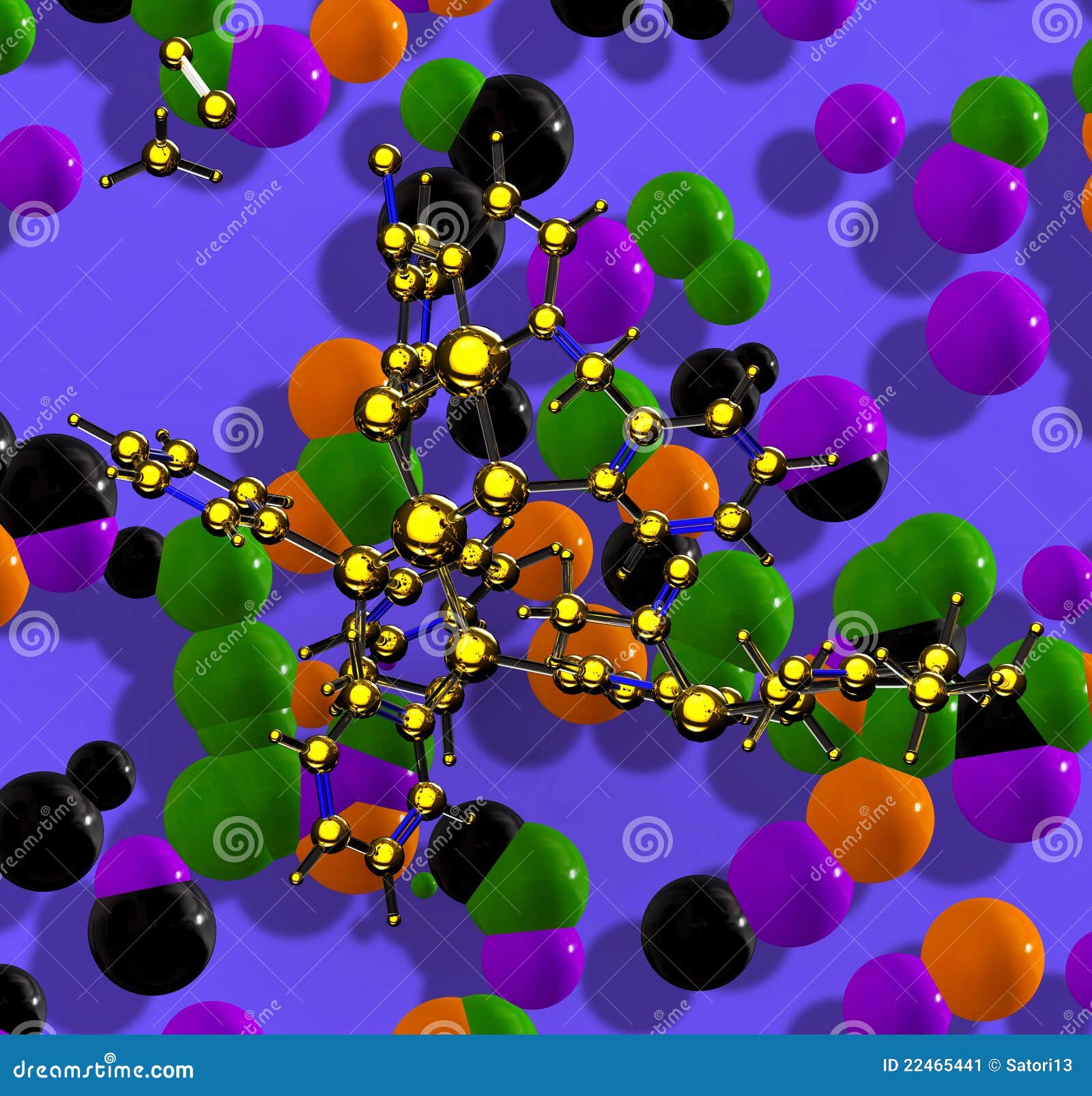 Atomic world stock illustration. Illustration of abstract - 22465441