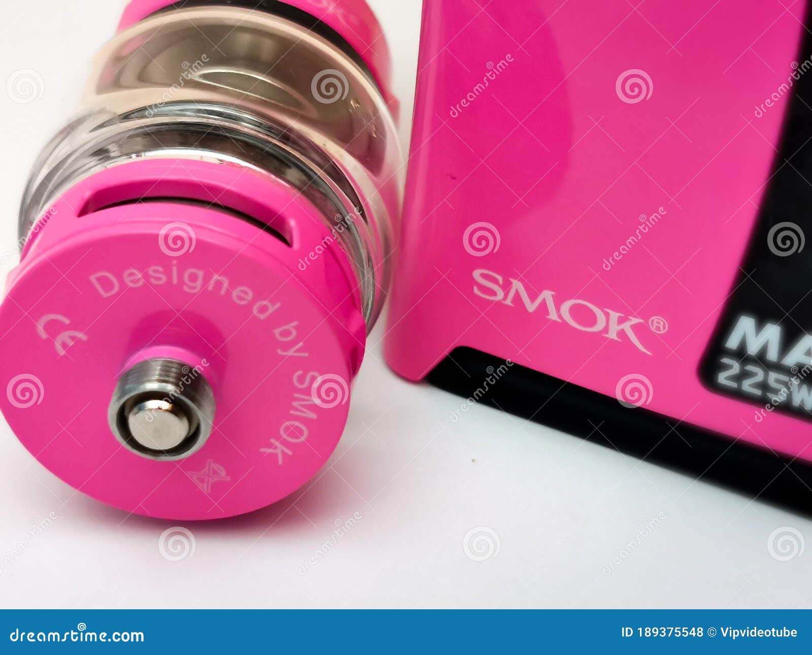 Atomizer and Vape Body in Pink Editorial Stock Photo - Image of ...