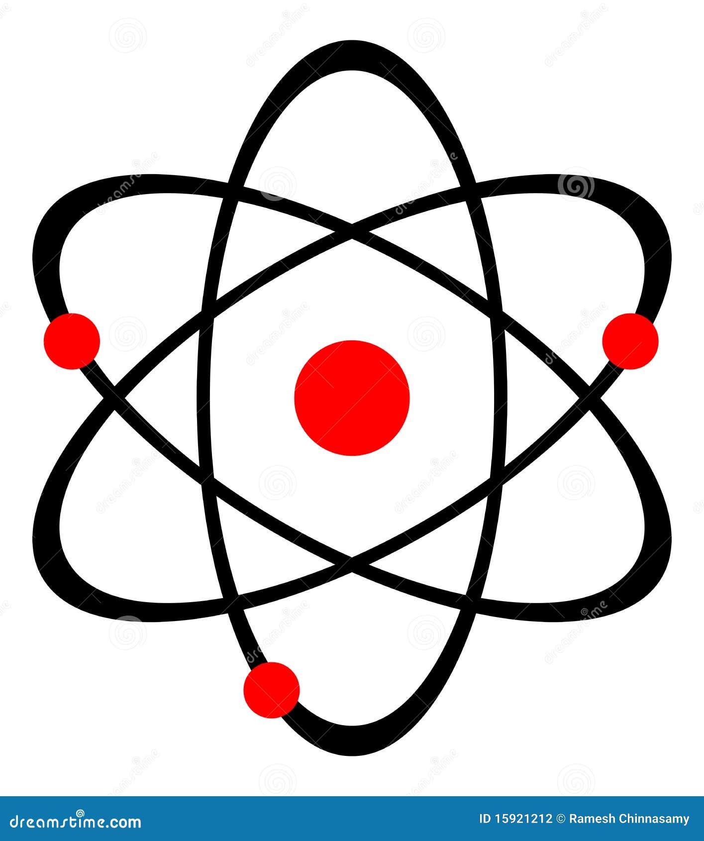 Atomkern vektor abbildung. Illustration von nave, atom - 15921212