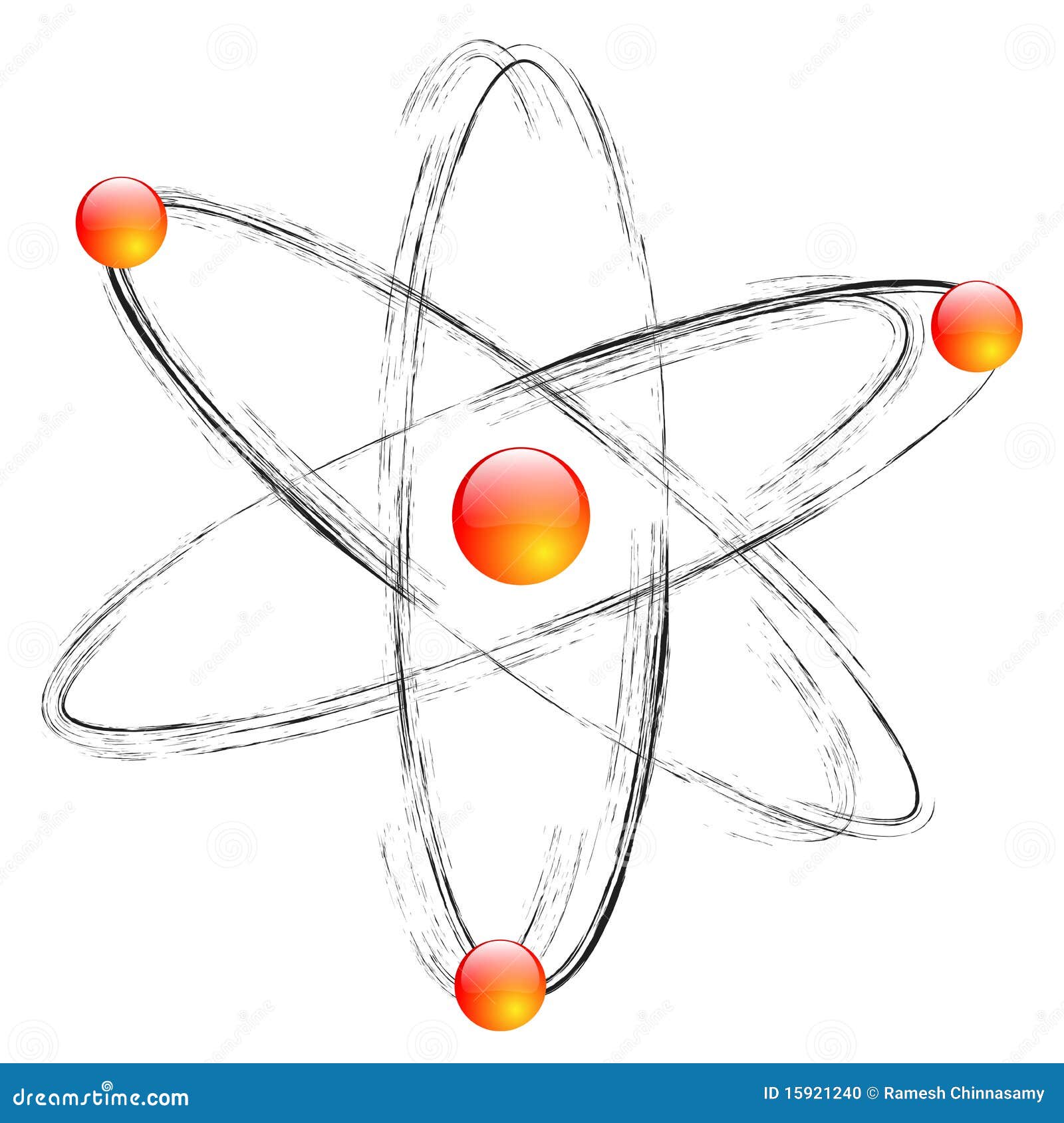 Atomkern vektor abbildung. Illustration von chemie, ausbildung - 15921240