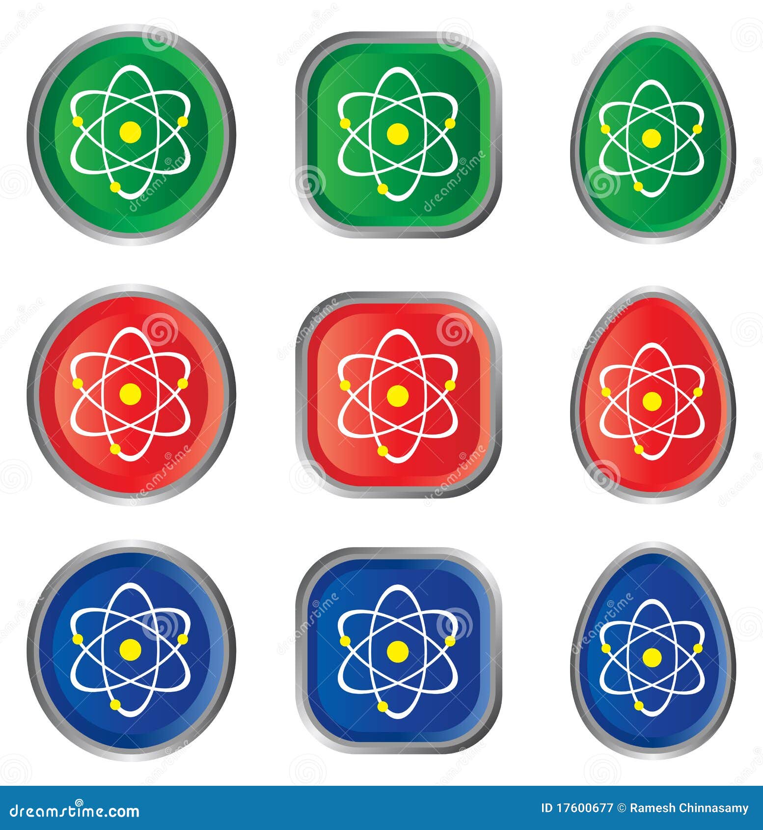 Atomkern stock abbildung. Illustration von ansammlung - 17600677