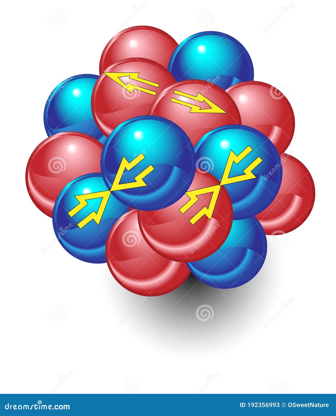 Strong Force Repels and Attracts Stock Vector - Illustration of ...