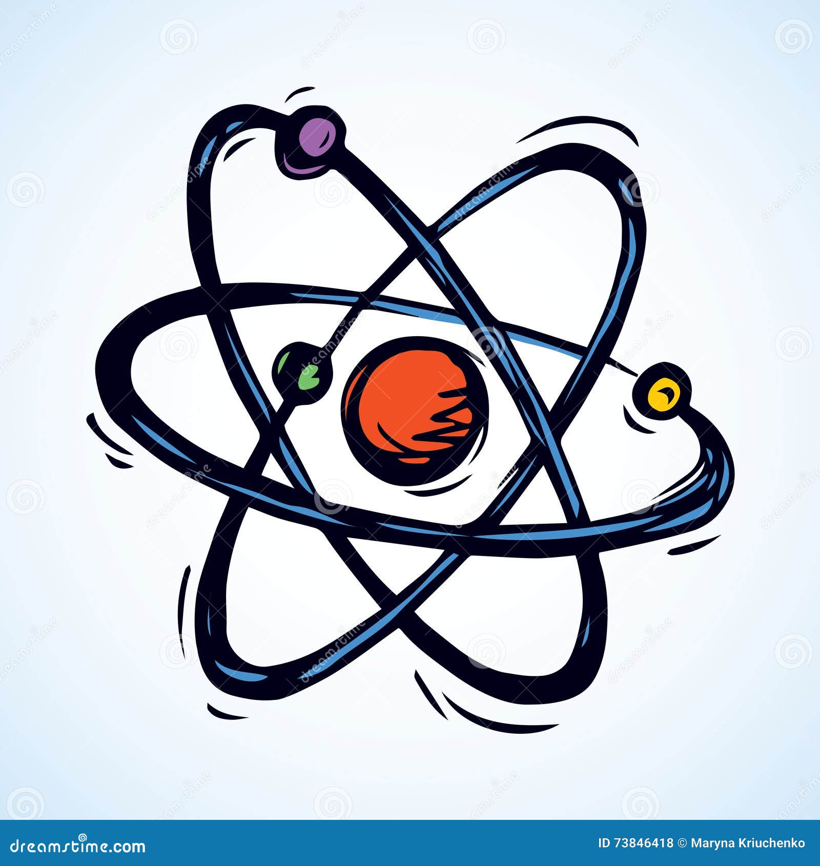 Atomo Illustrazione Di Vettore Illustrazione Vettoriale - Illustrazione ...