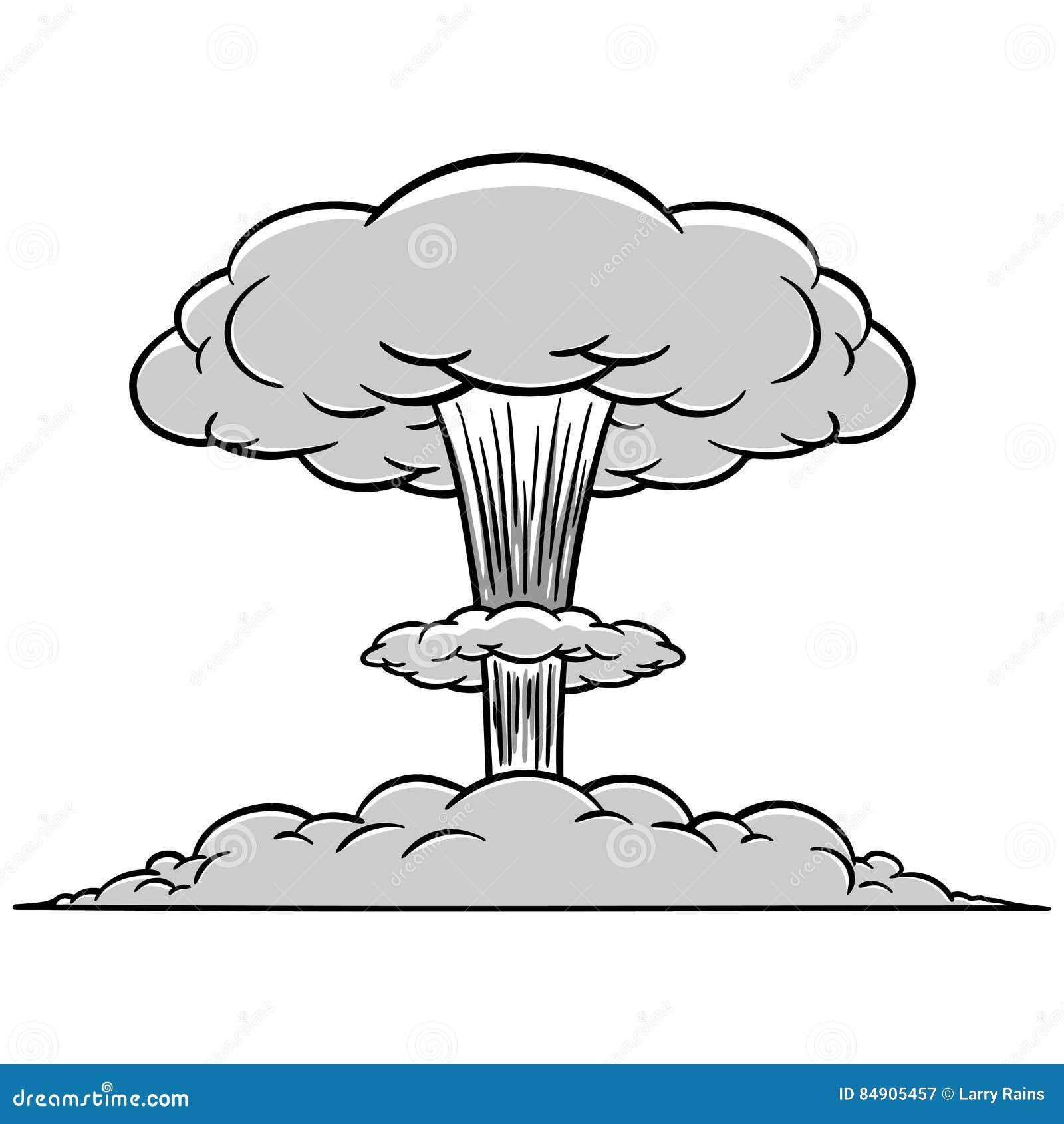 Atompilz-Illustration vektor abbildung. Illustration von karikatur ...