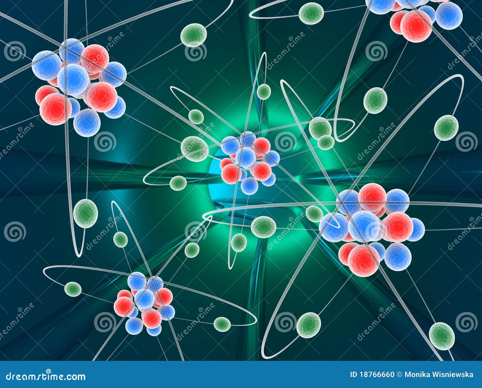 Atoms stock illustration. Illustration of organic, atom - 18766660