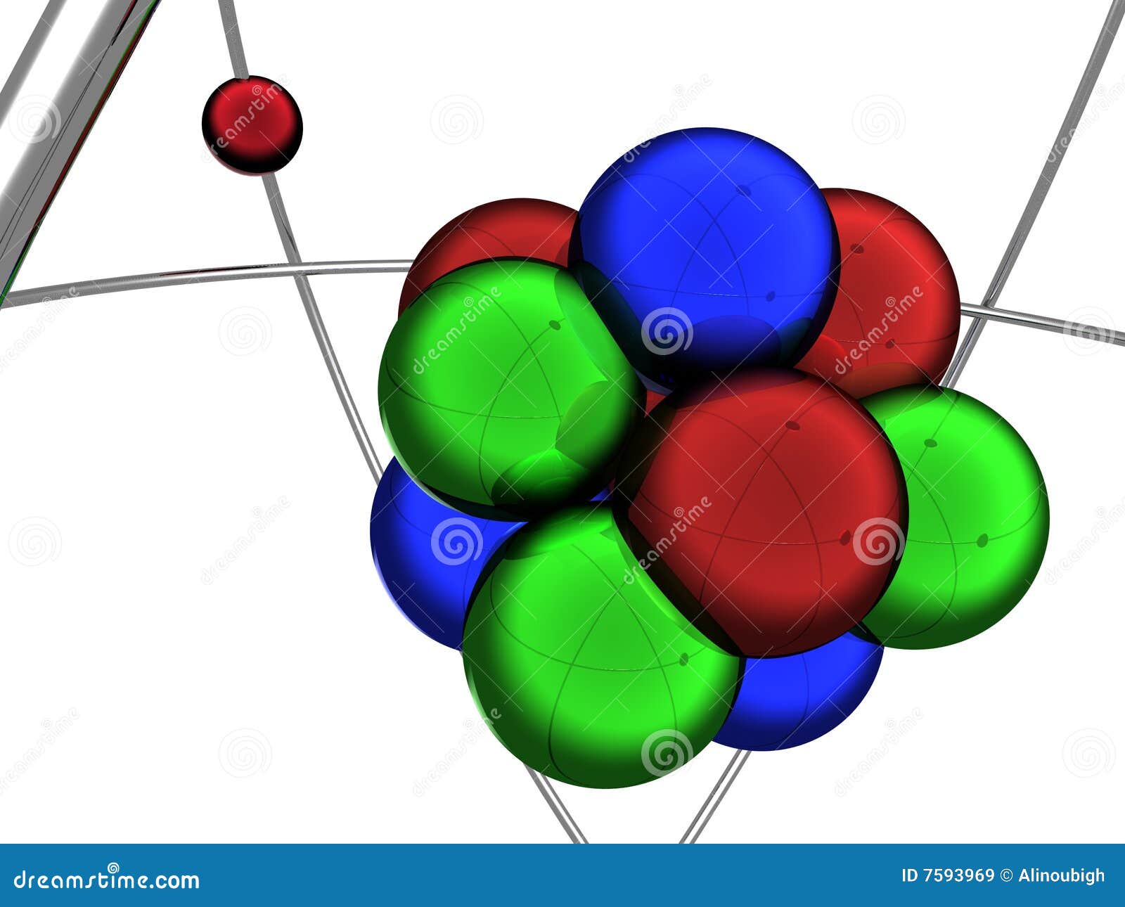 Atoms stock illustration. Illustration of molecule, neutron - 7593969