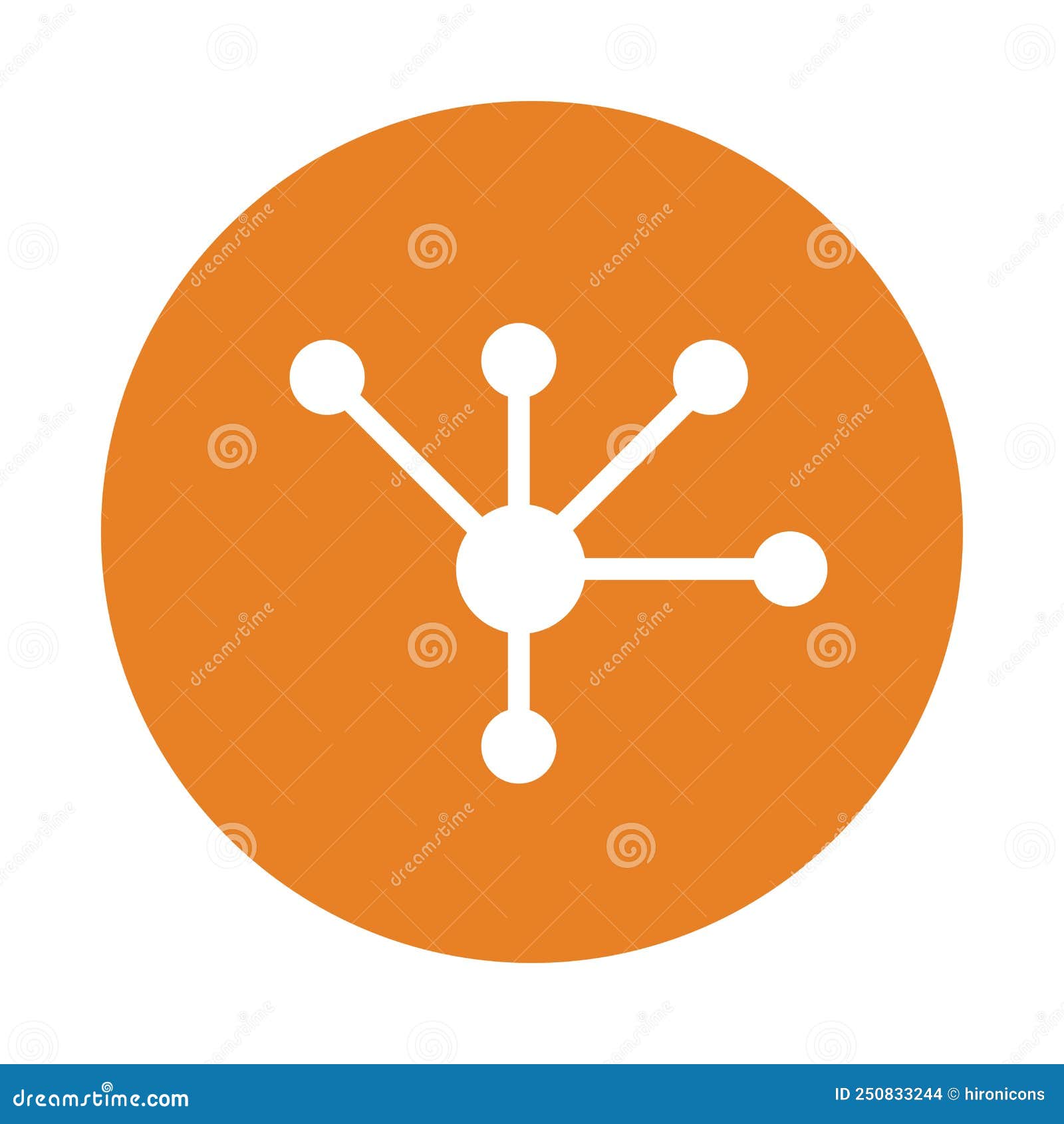 Atoms, Bond, Carbon, Physics Icon. Orange Color Vector EPS Stock Vector ...