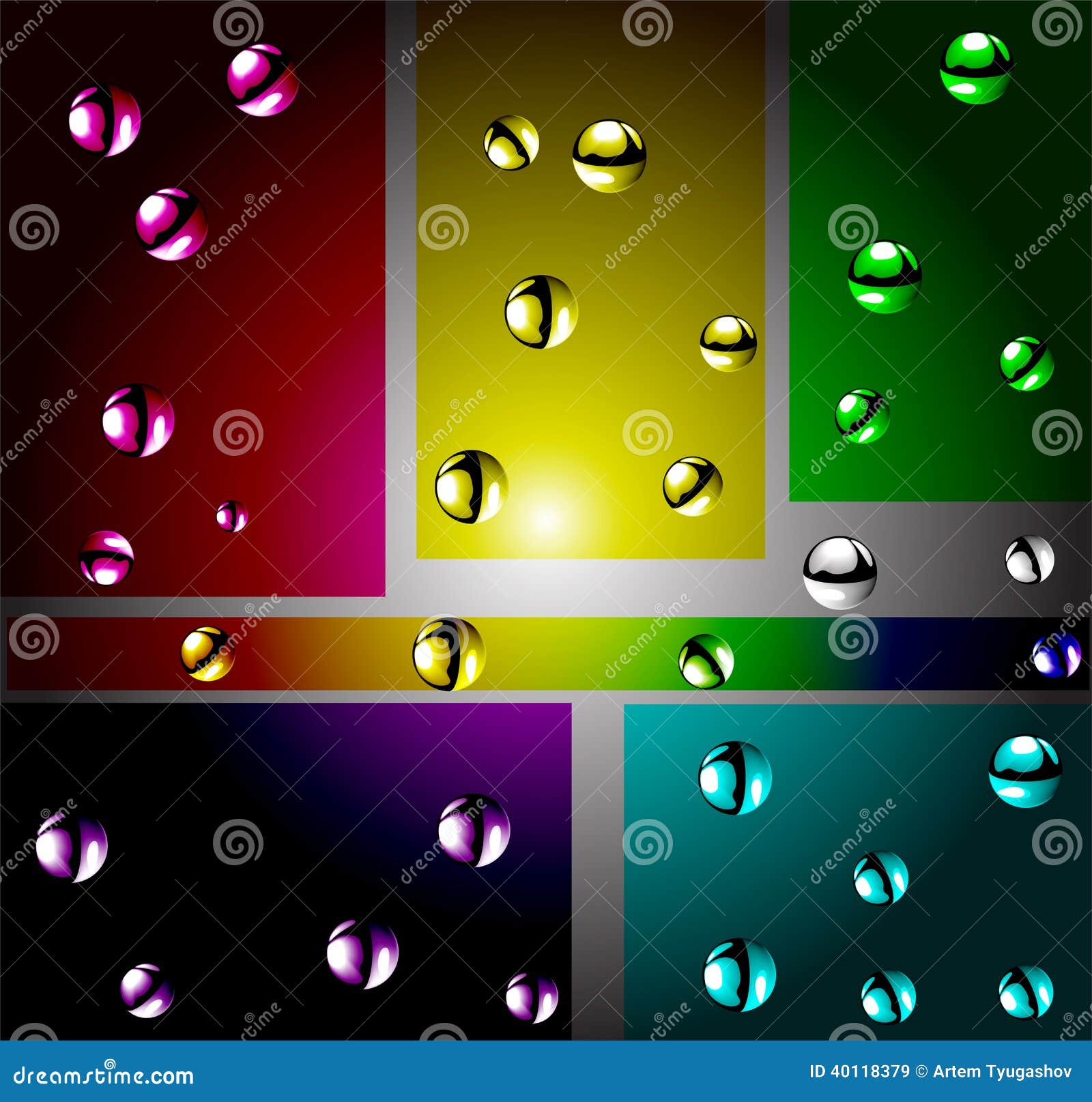 Atoms Color Vector Illustration Stock Vector - Illustration of single ...