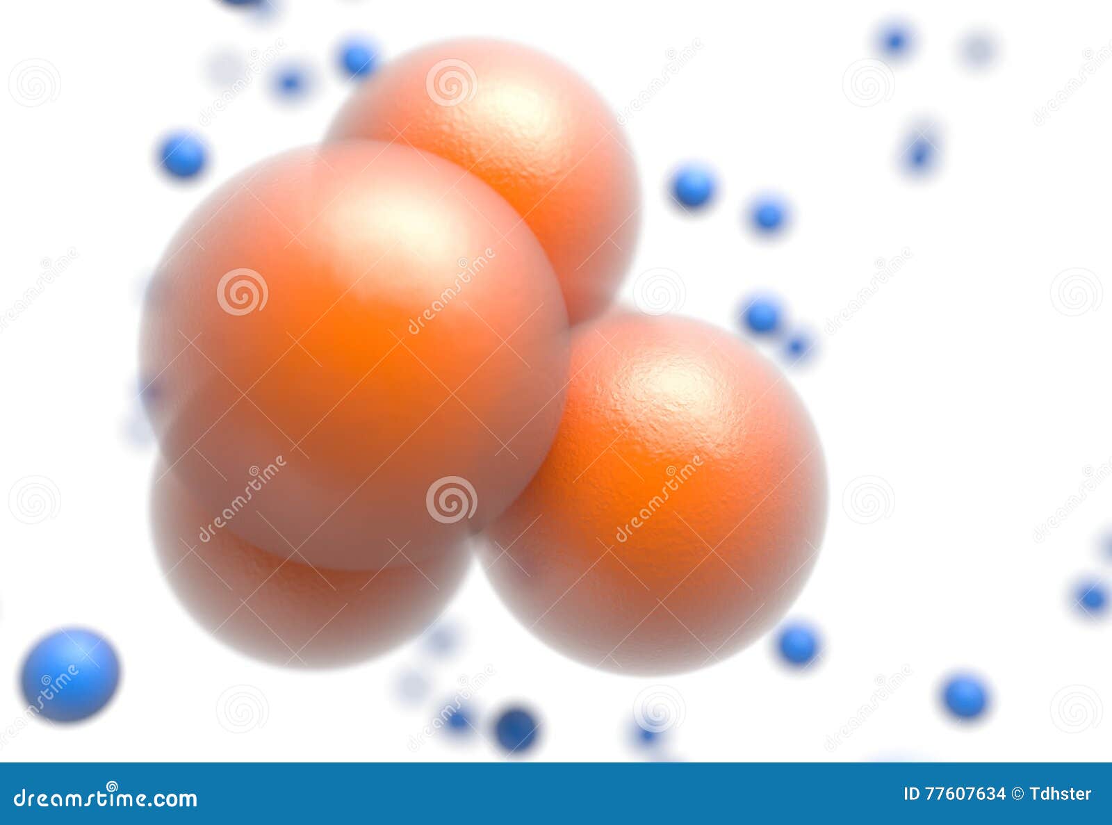 Atoms, Elements or Molecules Abstract 3d Illustration. Stock ...