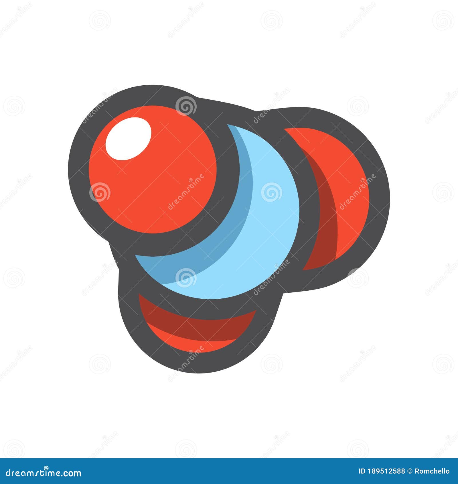 Atoms. Molecular Simple Structure. Vector Cartoon Illustration Stock ...