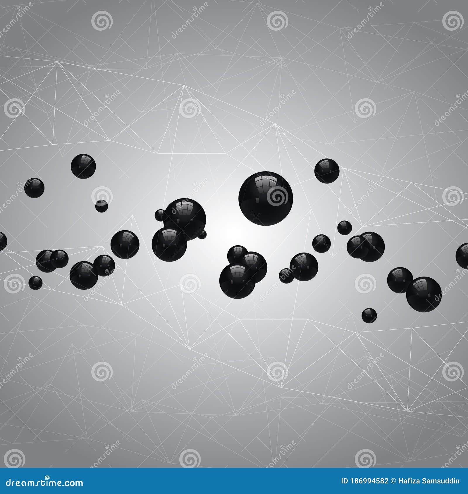 Atoms in Motion. Vector Illustration Decorative Design Stock Vector ...
